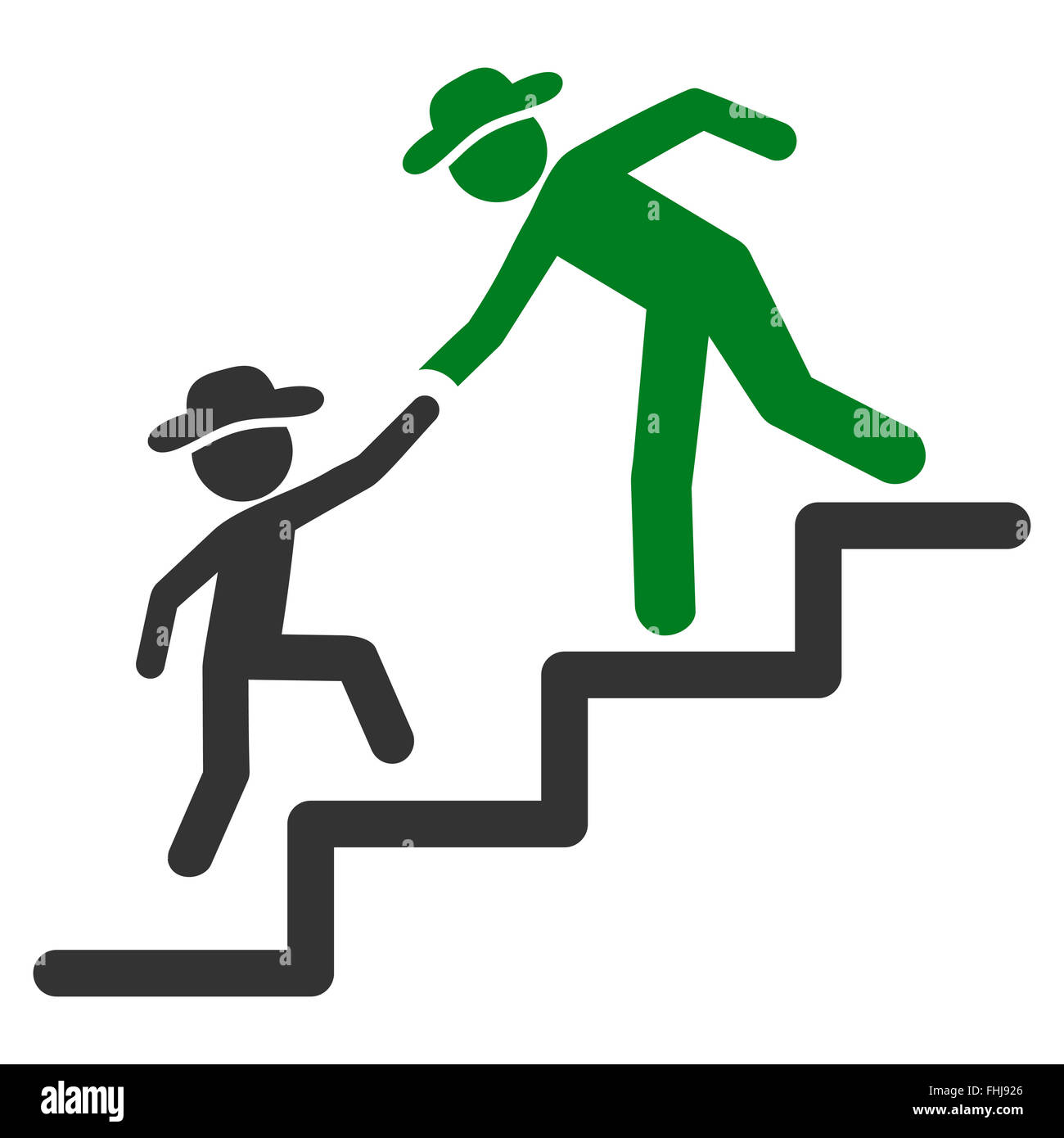 Human Figure Education Steps Icon Stock Photo - Alamy