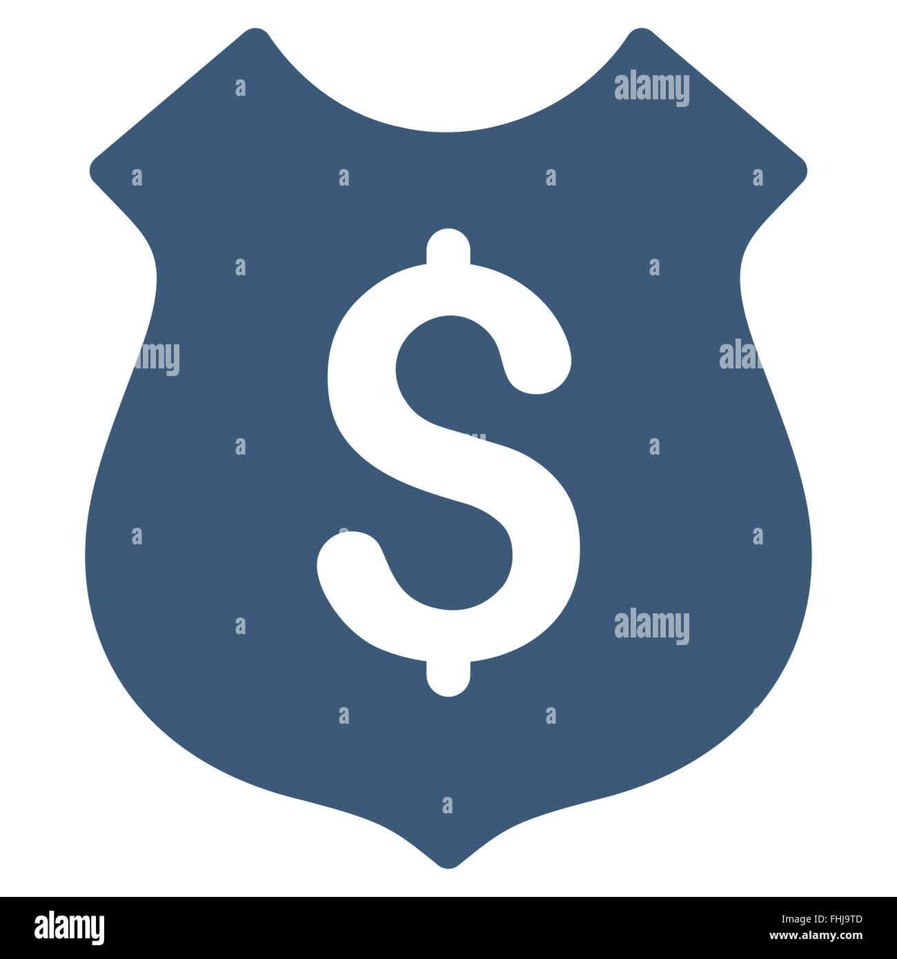Financial Shield Icon Stock Photo - Alamy