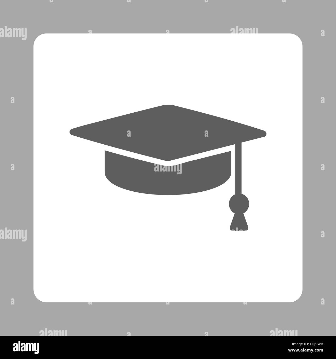 Student graduation cap glyph Black and White Stock Photos & Images - Alamy