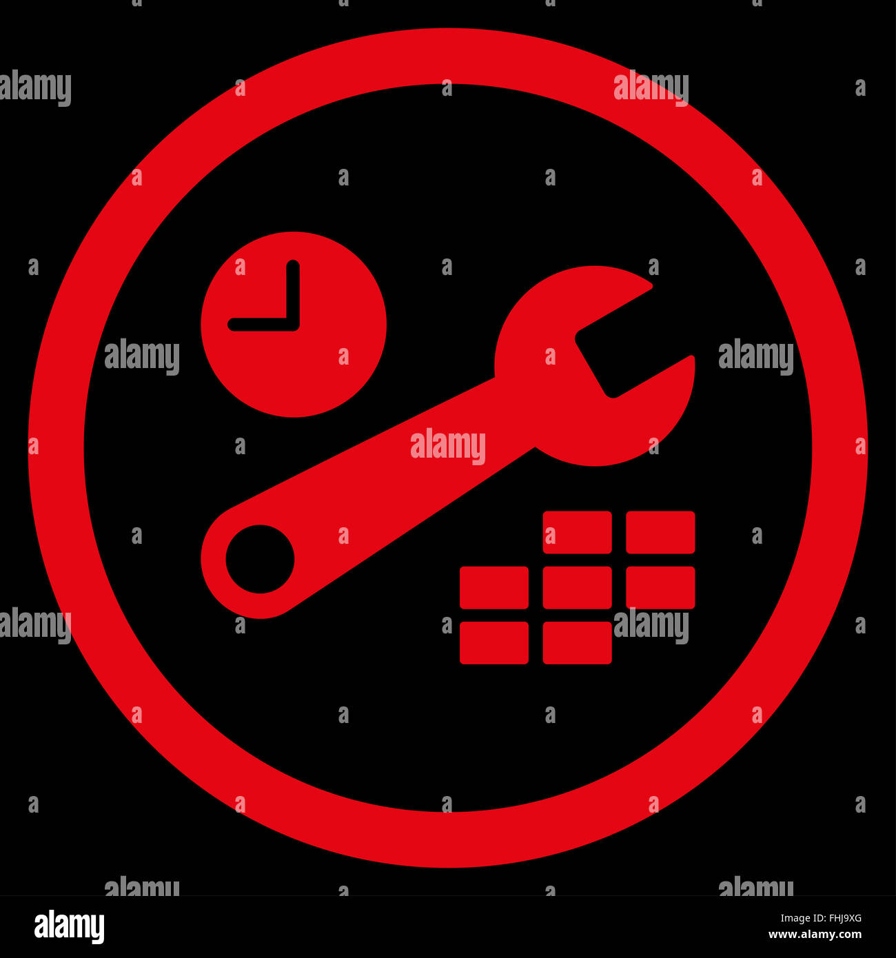 Date And Time Configuration Icon Stock Photo - Alamy