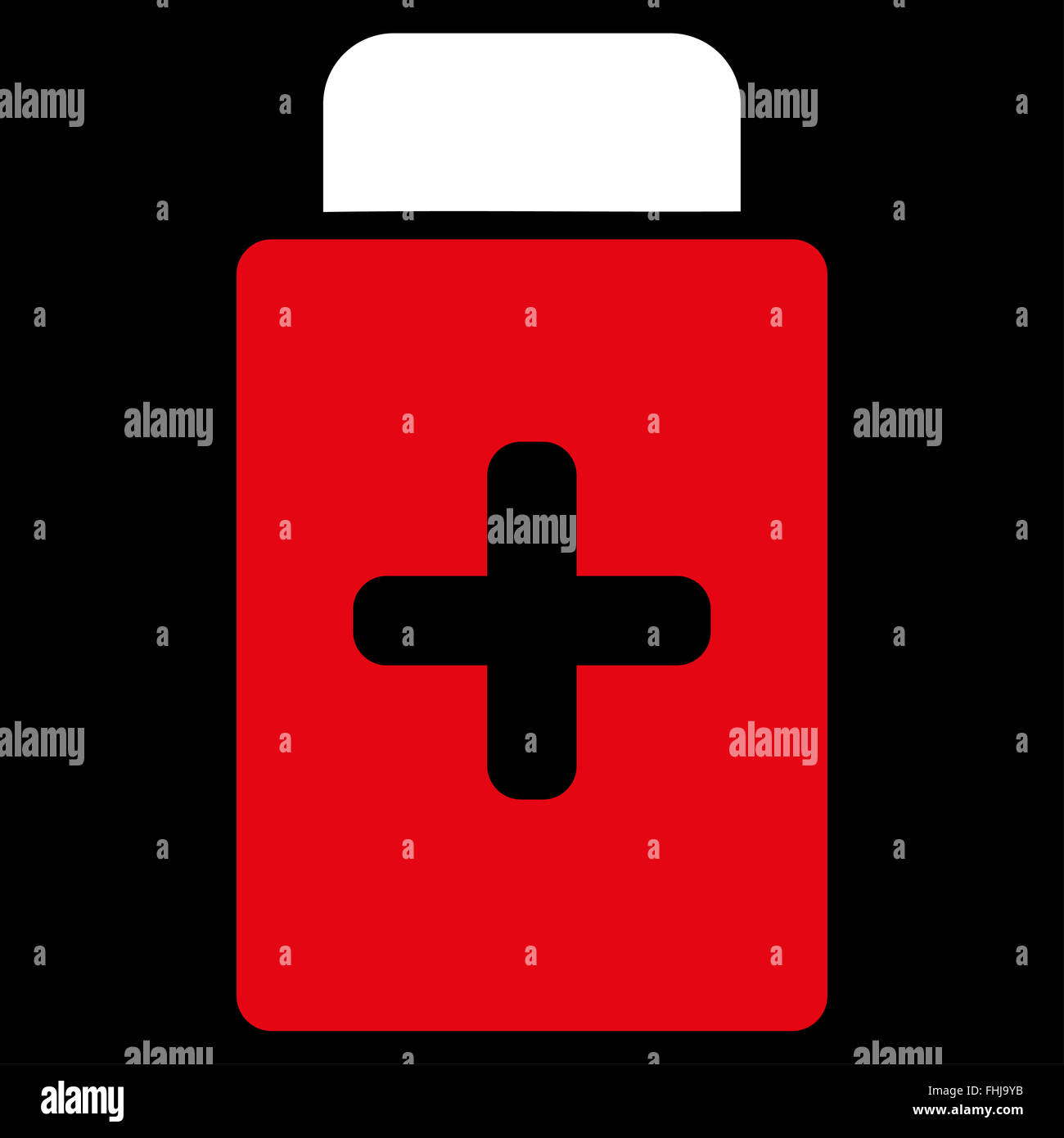 Medication Bottle Icon Stock Photo - Alamy