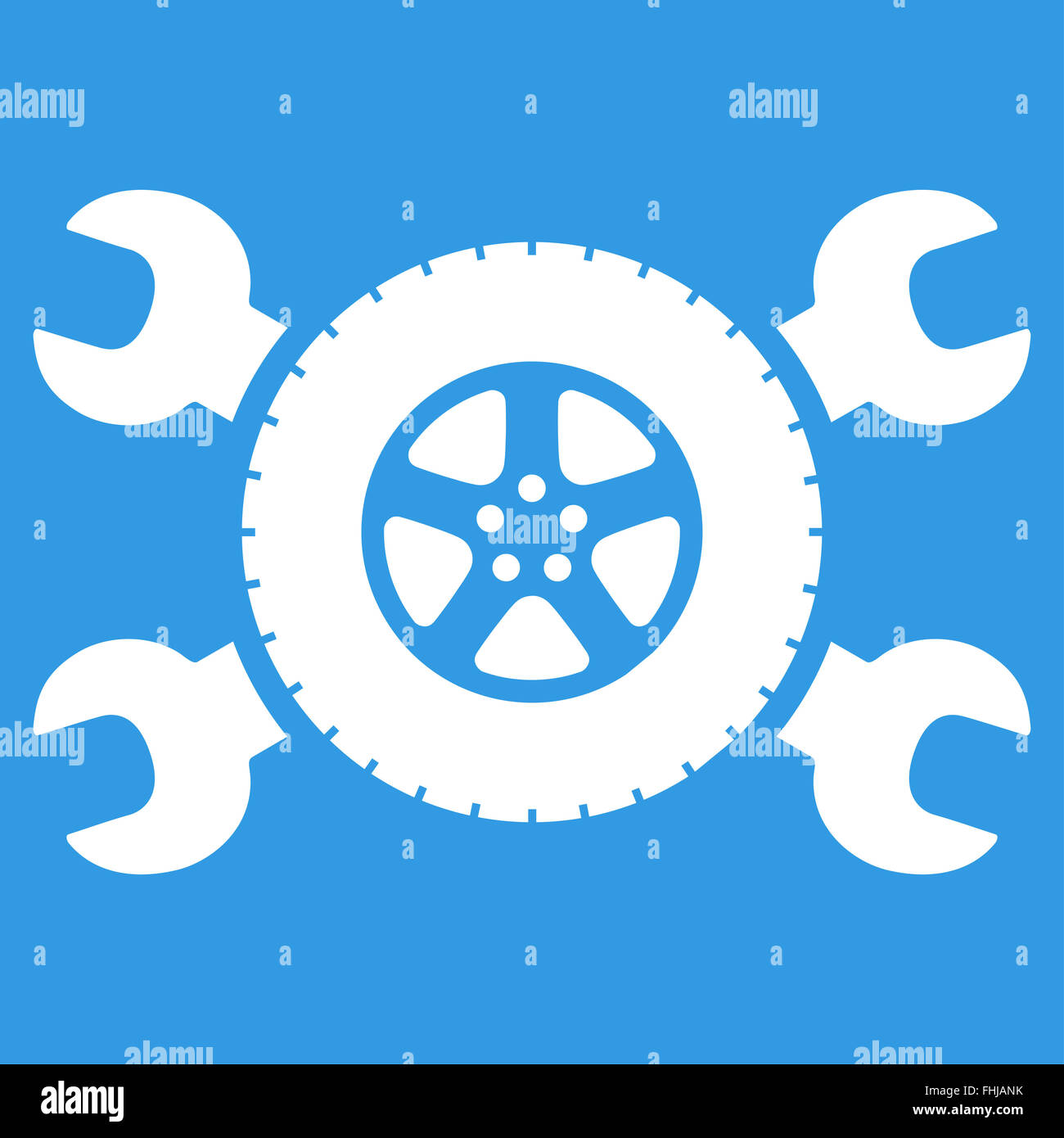 Tire Service Icon Stock Photo - Alamy