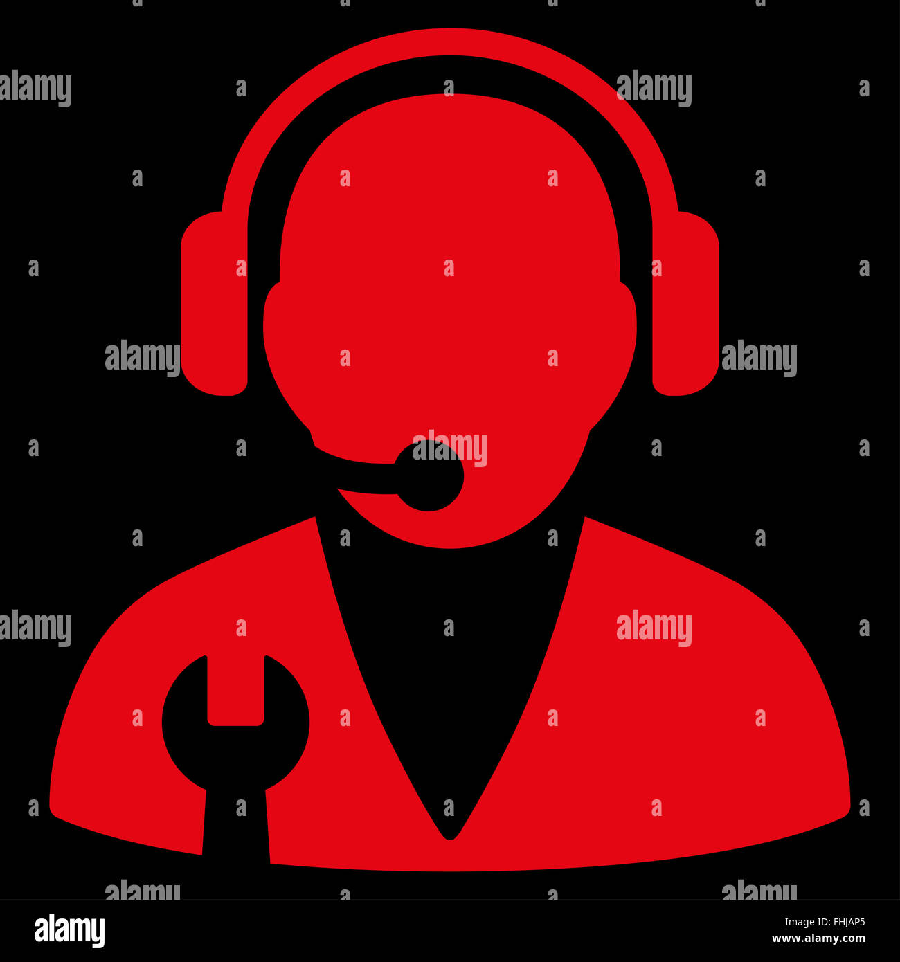 Support Manager Icon Stock Photo - Alamy