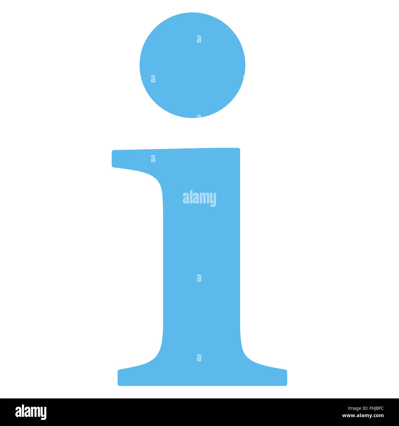 Info flat blue color icon Stock Photo - Alamy