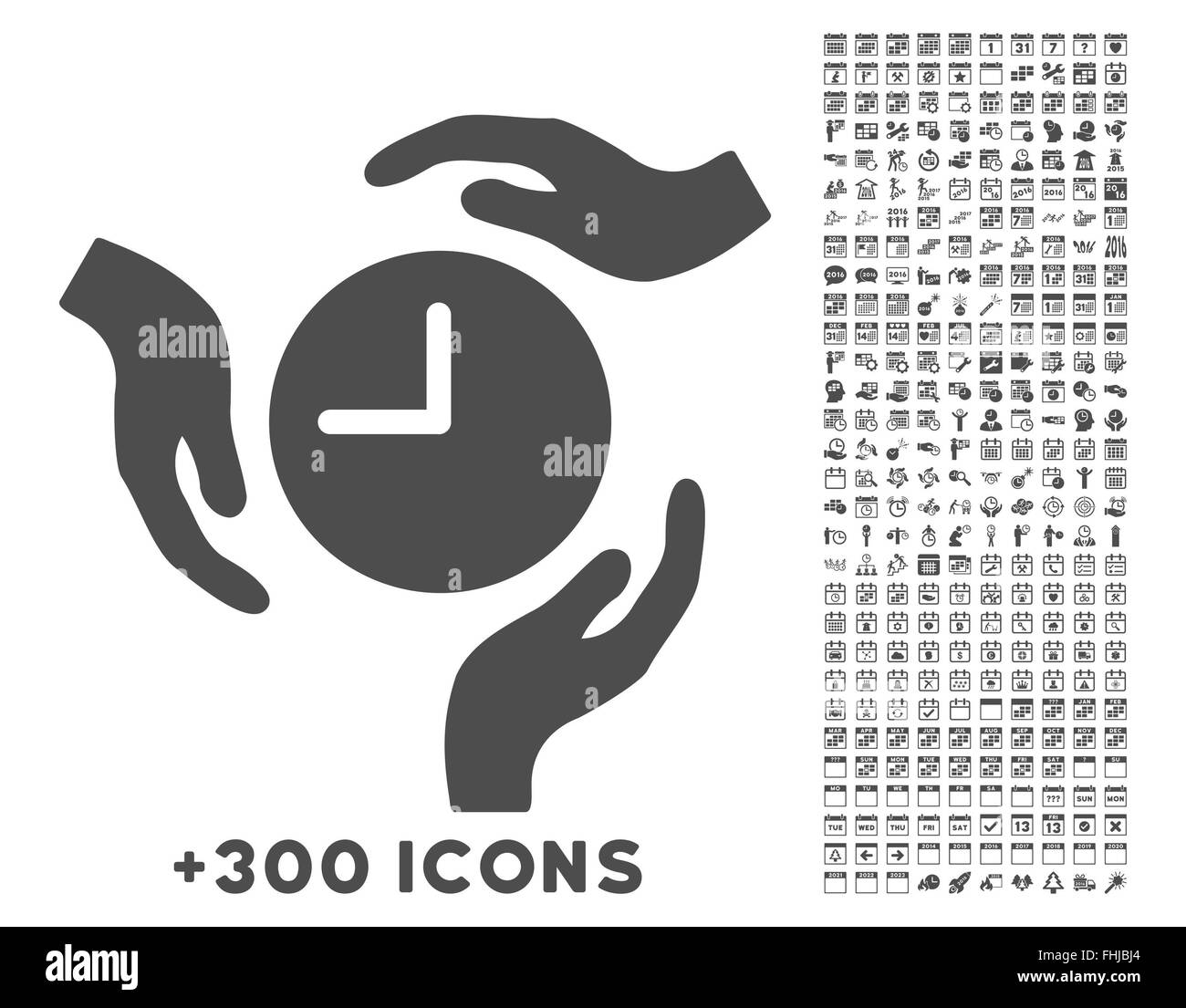 Time Care Icon Stock Photo - Alamy