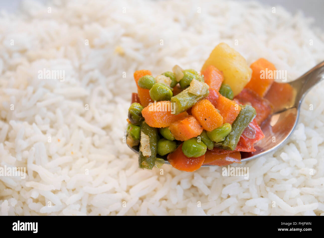 basmati rice with vegetables at the soy sauce Stock Photo - Alamy