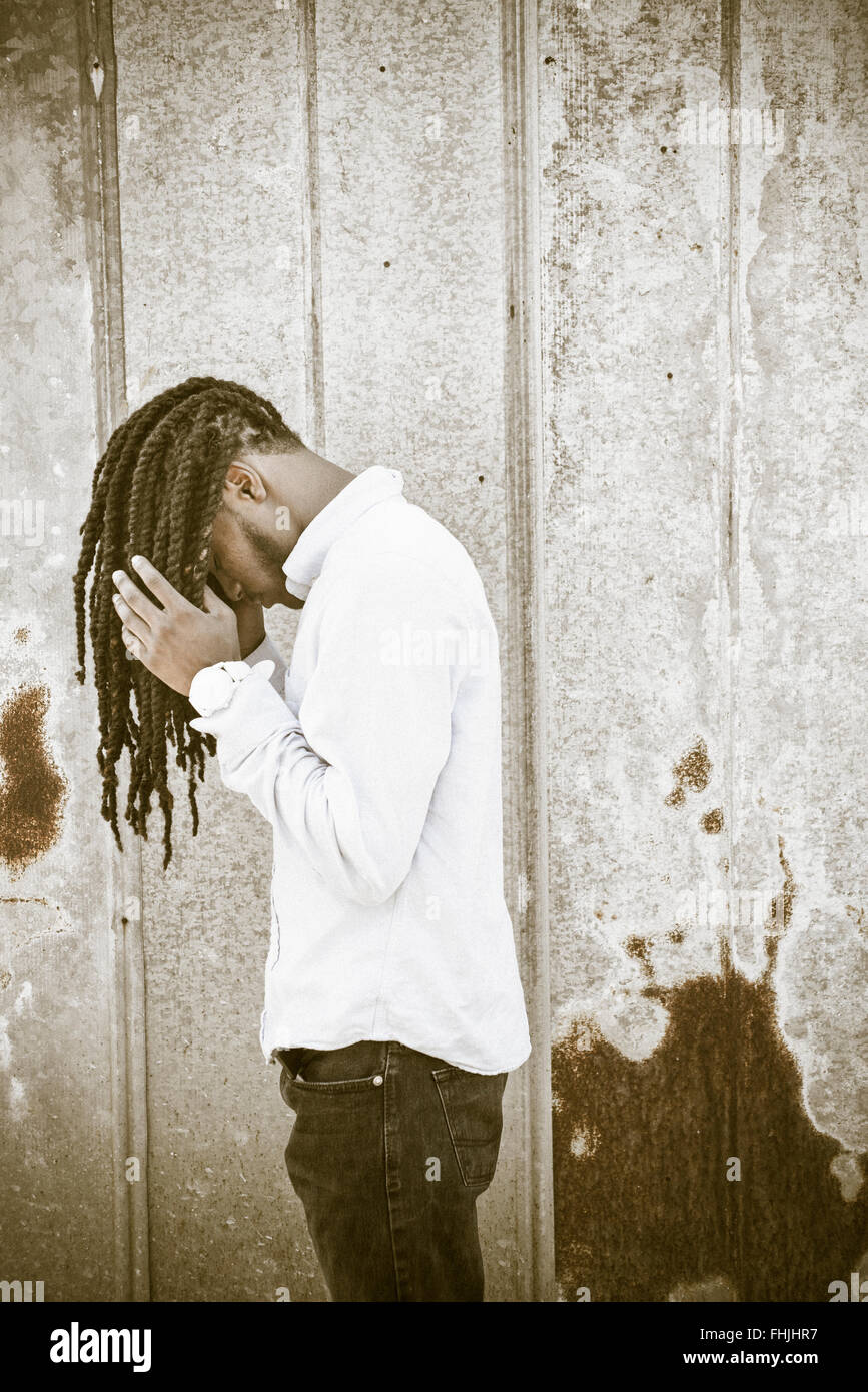 Dreadlocks covering face hi-res stock photography and images - Alamy