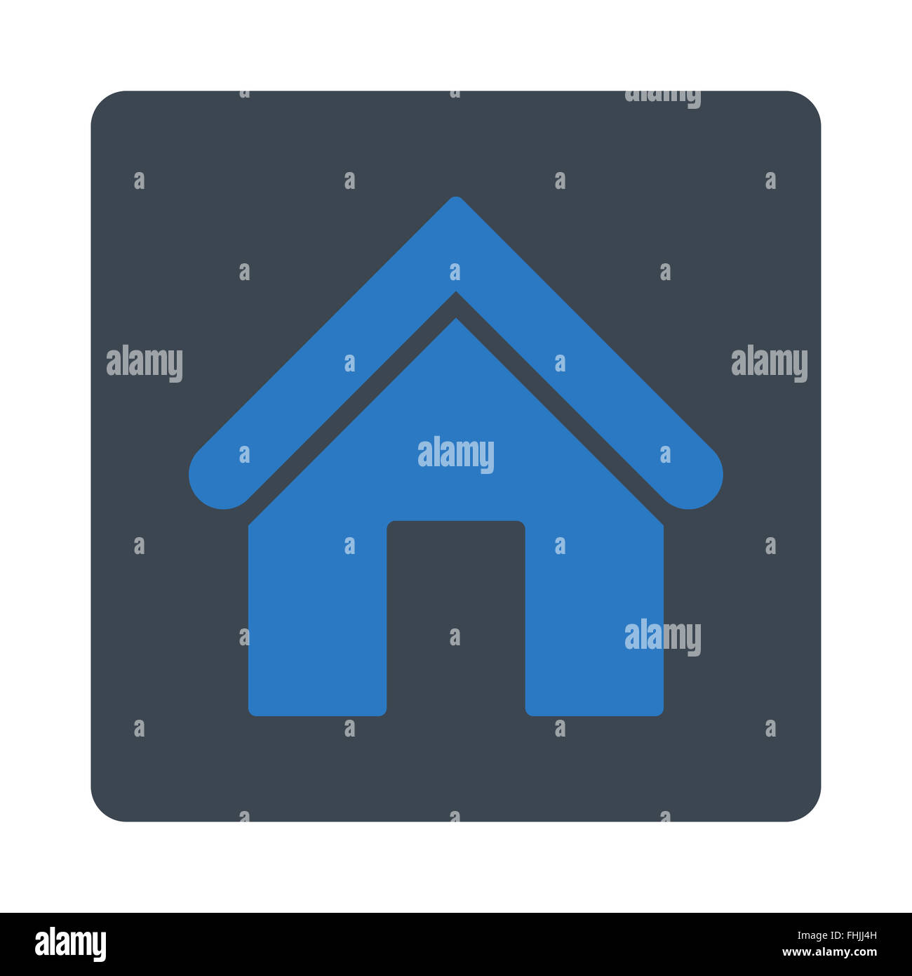 Home flat smooth blue colors rounded button Stock Photo - Alamy