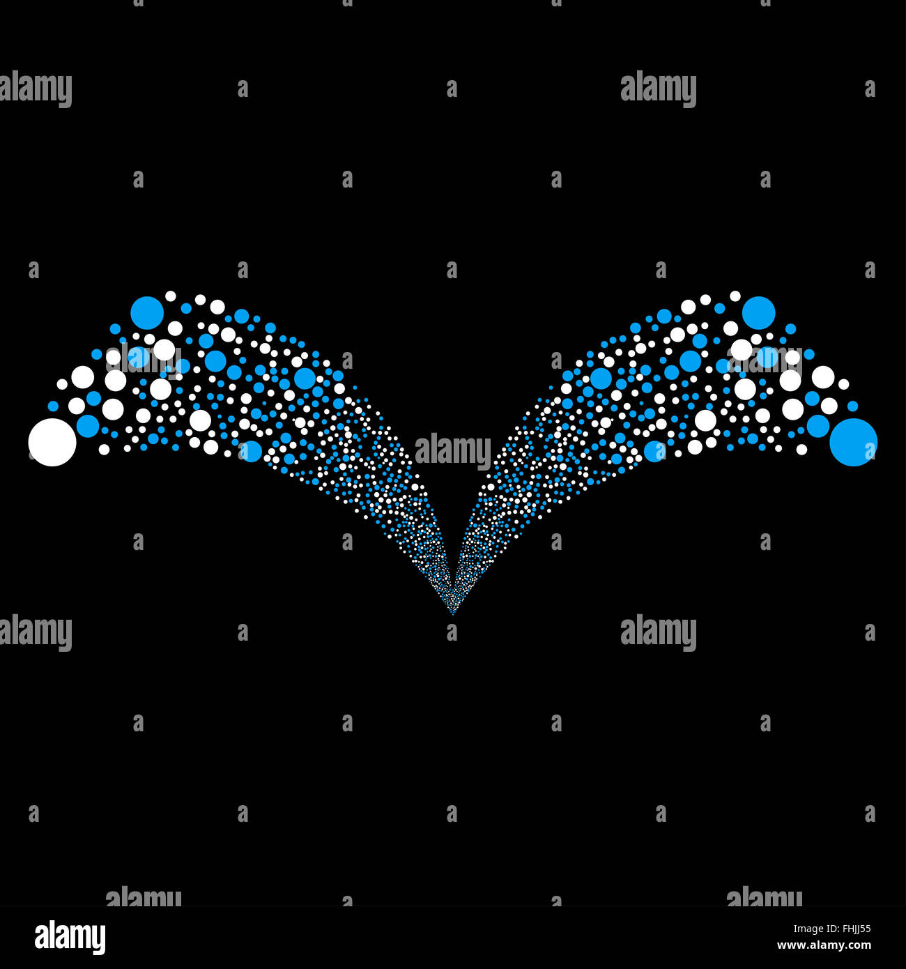 Double Circle Fireworks Stock Photo - Alamy