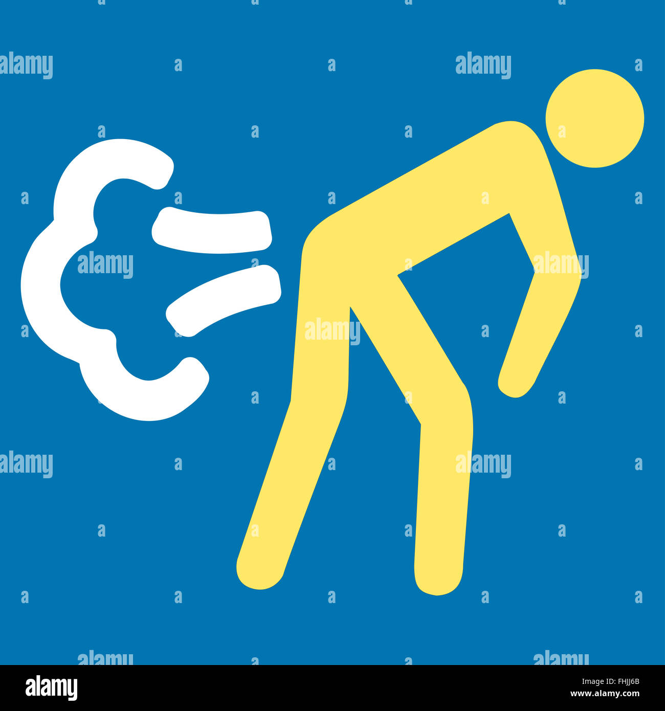 Fart Flat Icon Stock Photo - Alamy