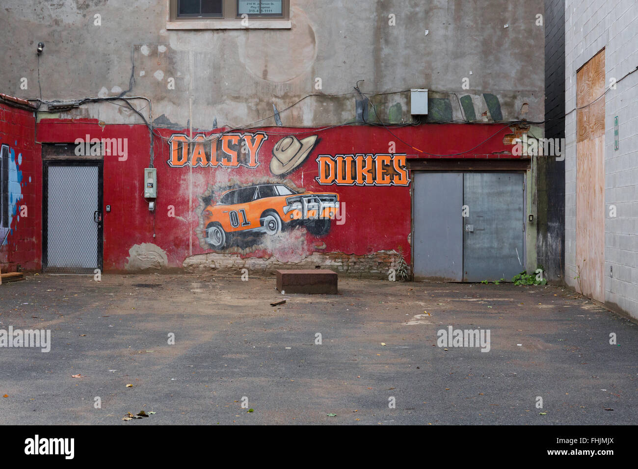 Daisy Dukes graffiti on a wall in Syracuse, USA Stock Photo - Alamy