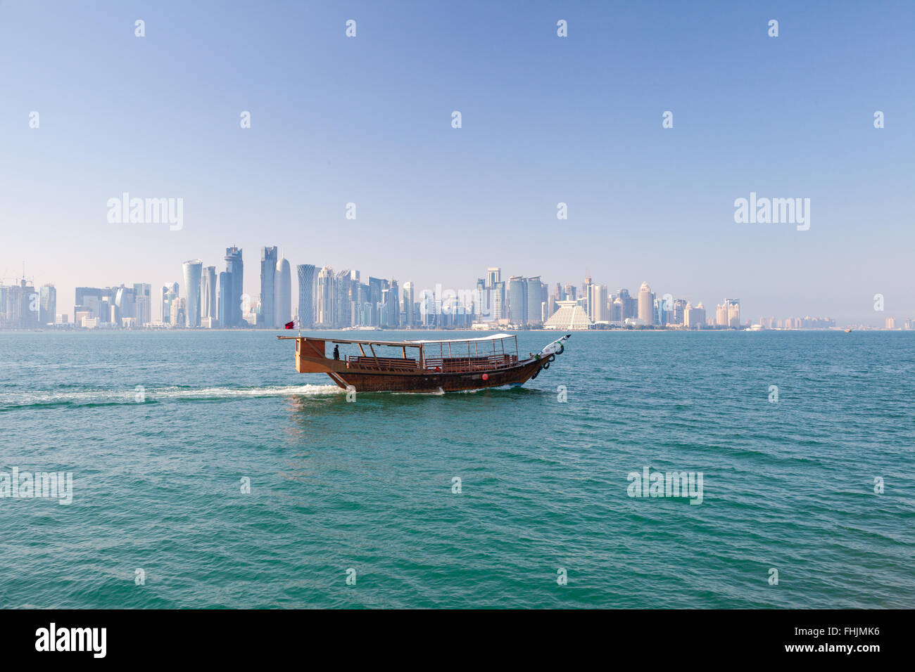 Qatar doha dhow traditional boat hi-res stock photography and images ...