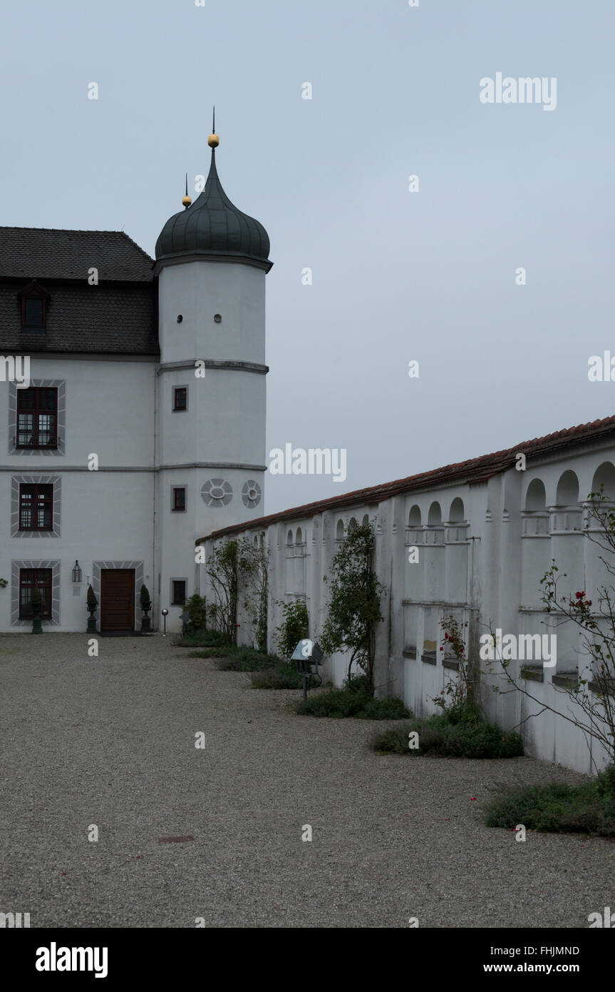 Vöhlin Castle (12th - 13th cent.). Illertissen. Neu-Ulm district ...