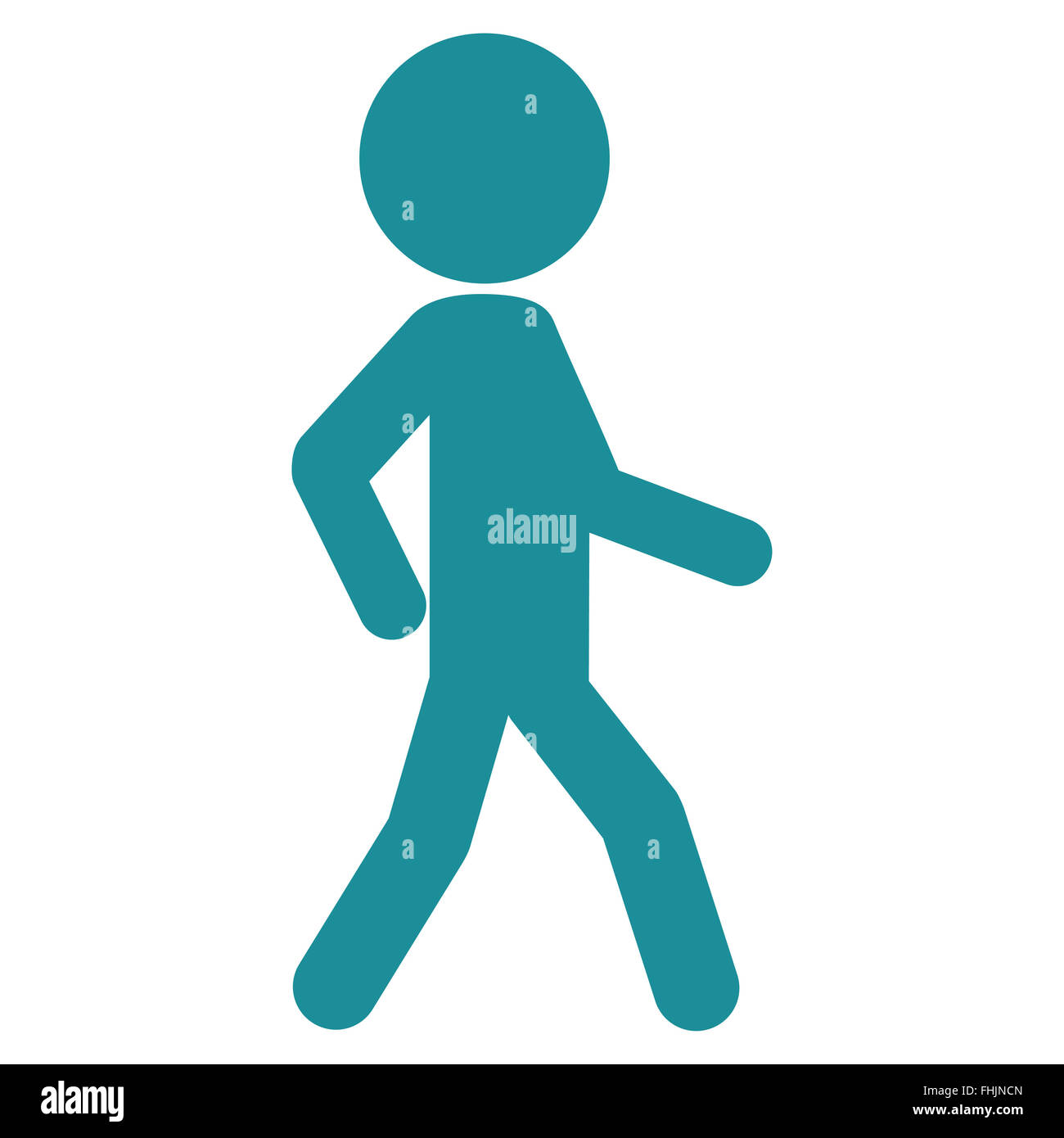 Walking Character Icon Stock Photo - Alamy