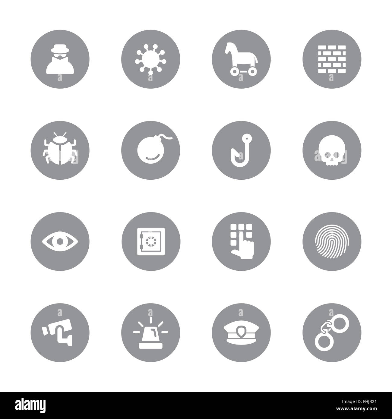 [JPEG] gray flat icon set 7 on circle for web design, user interface (UI), infographic and ...