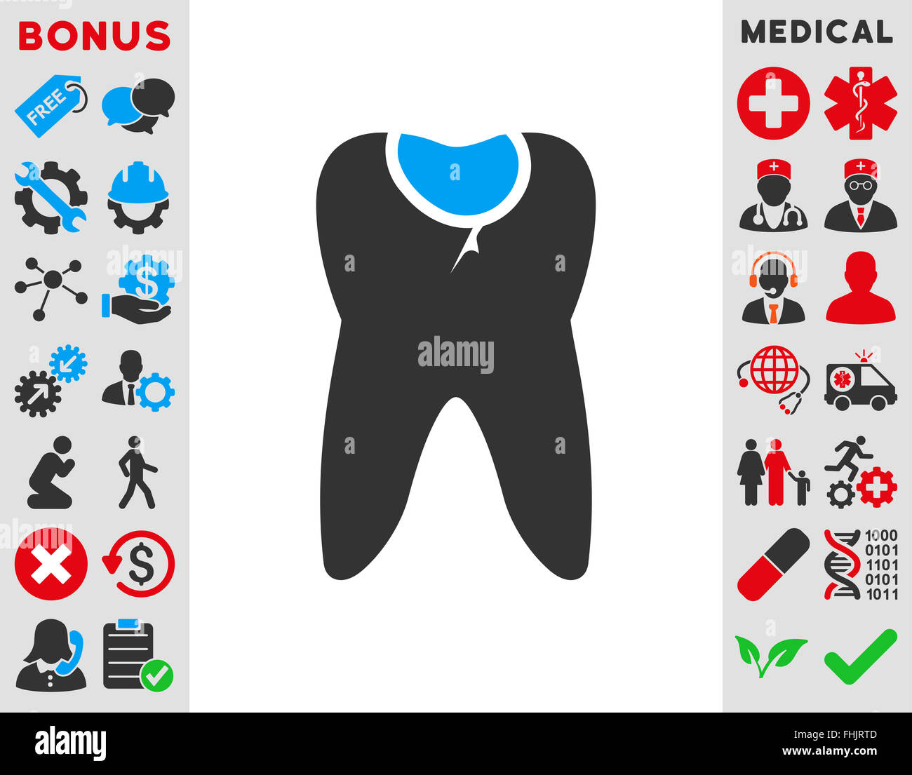 Tooth Caries Icon Stock Photo - Alamy