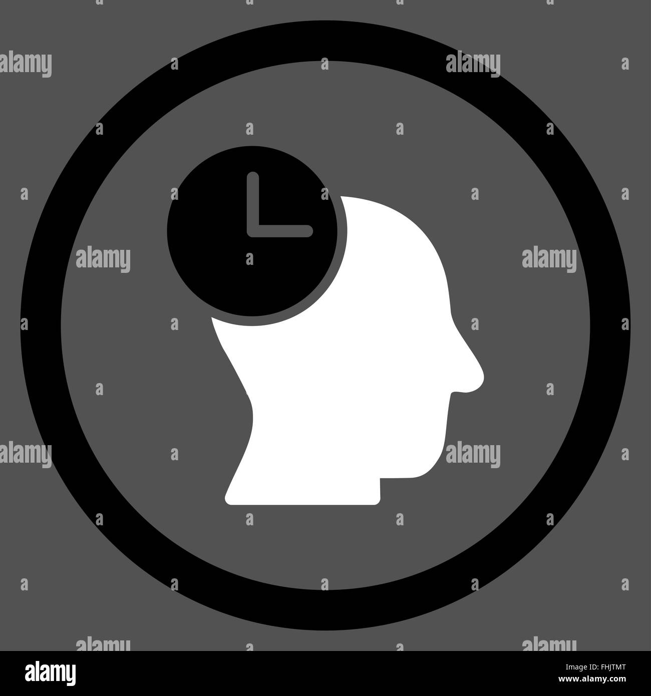 Time Thinking Icon Stock Photo - Alamy