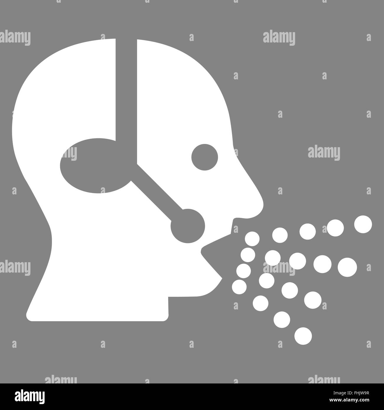 Operator Speech Icon Stock Photo - Alamy