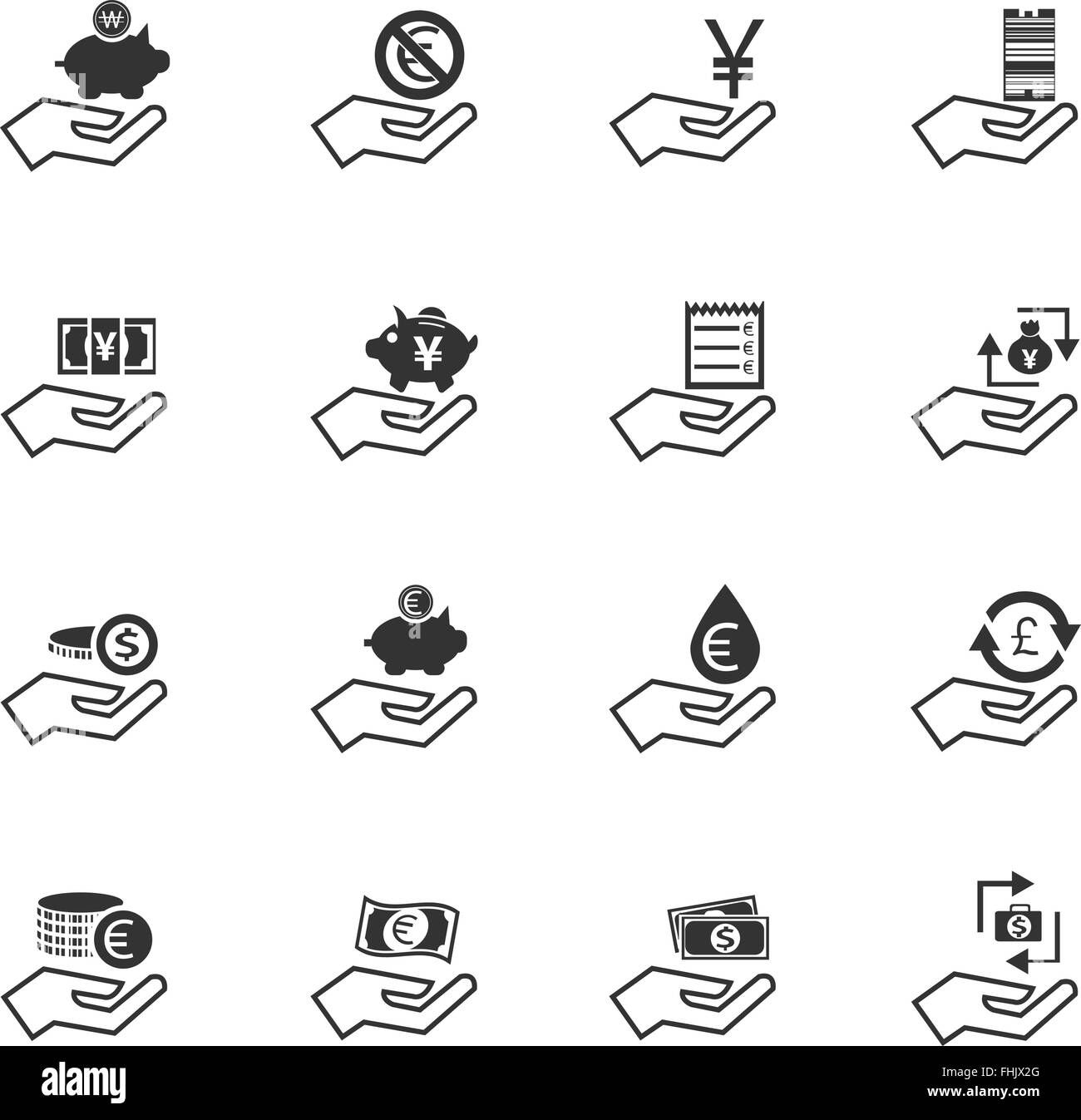 Powerstack of coins Stock Vector Images - Alamy