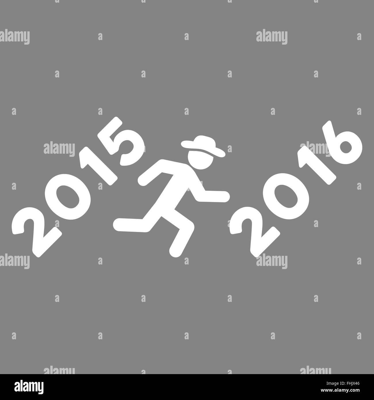 Run To 2016 Year Icon Stock Photo - Alamy