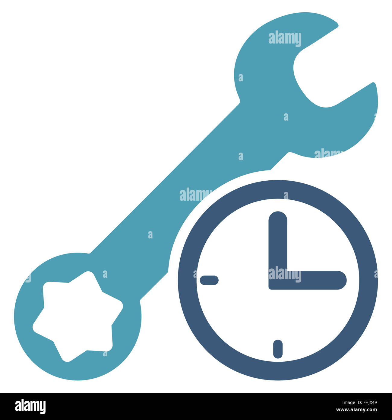 Service Time Icon Stock Photo - Alamy