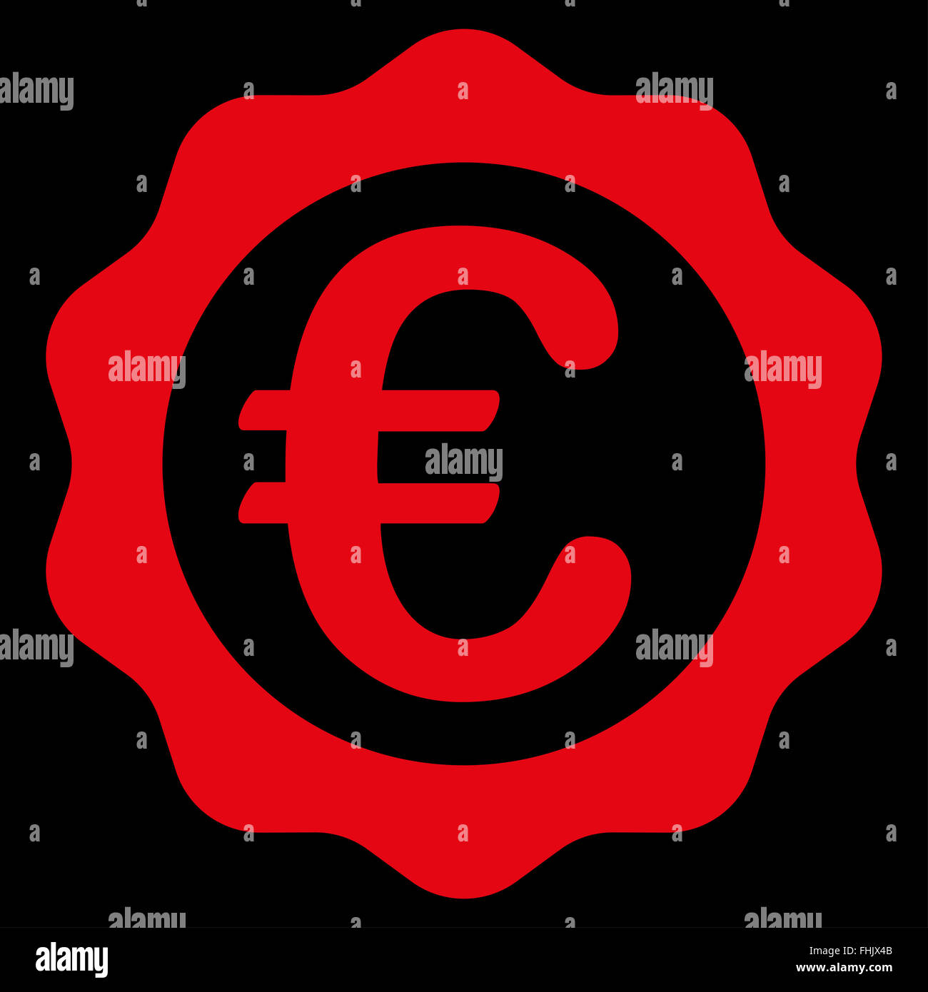 Euro Prize Stamp Icon Stock Photo - Alamy