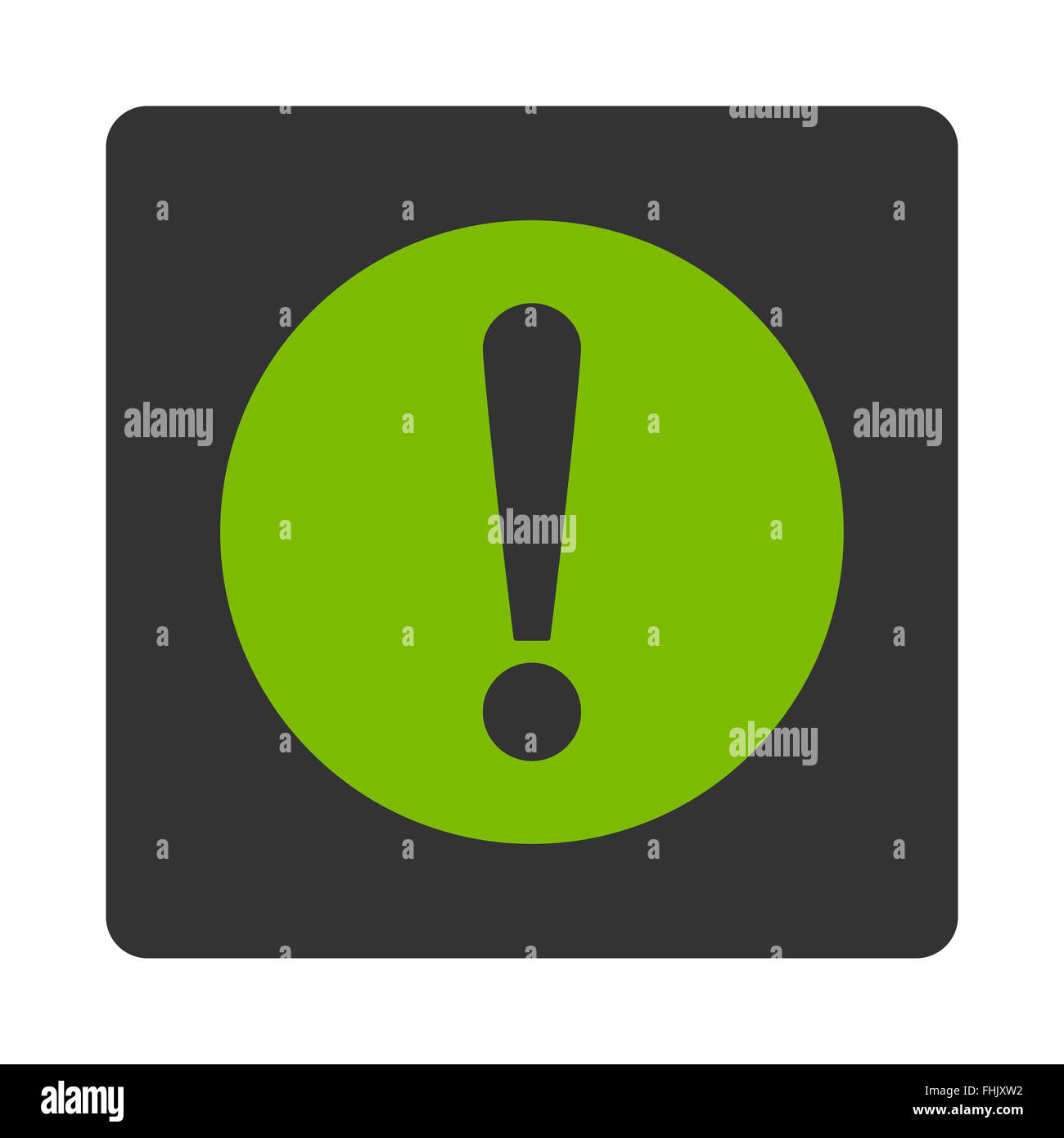 Problem flat eco green and gray colors rounded button Stock Photo - Alamy