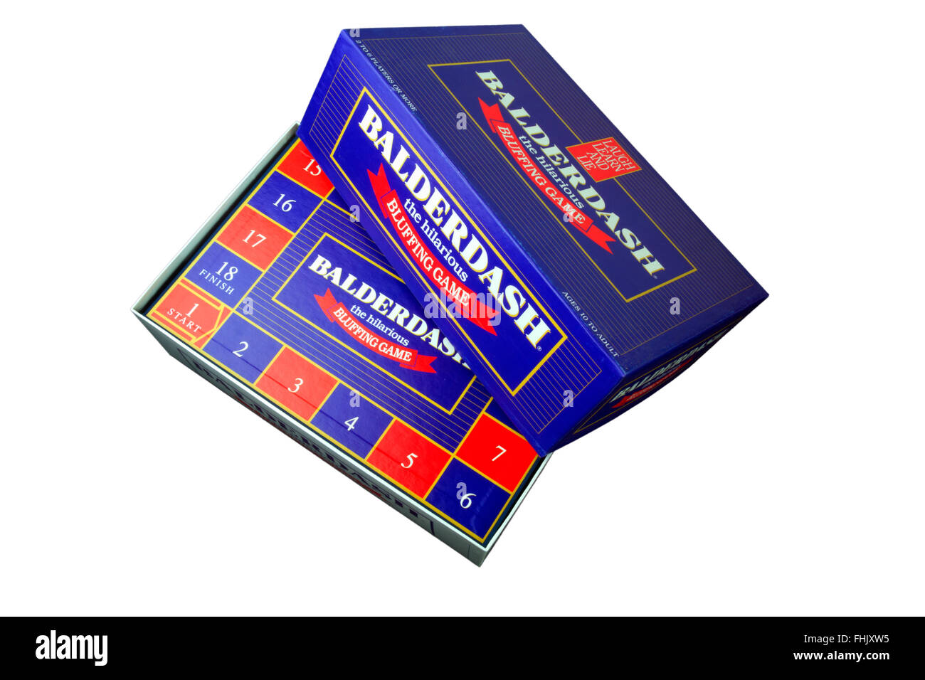 Balderdash bluffing board game on a white background Stock Photo - Alamy