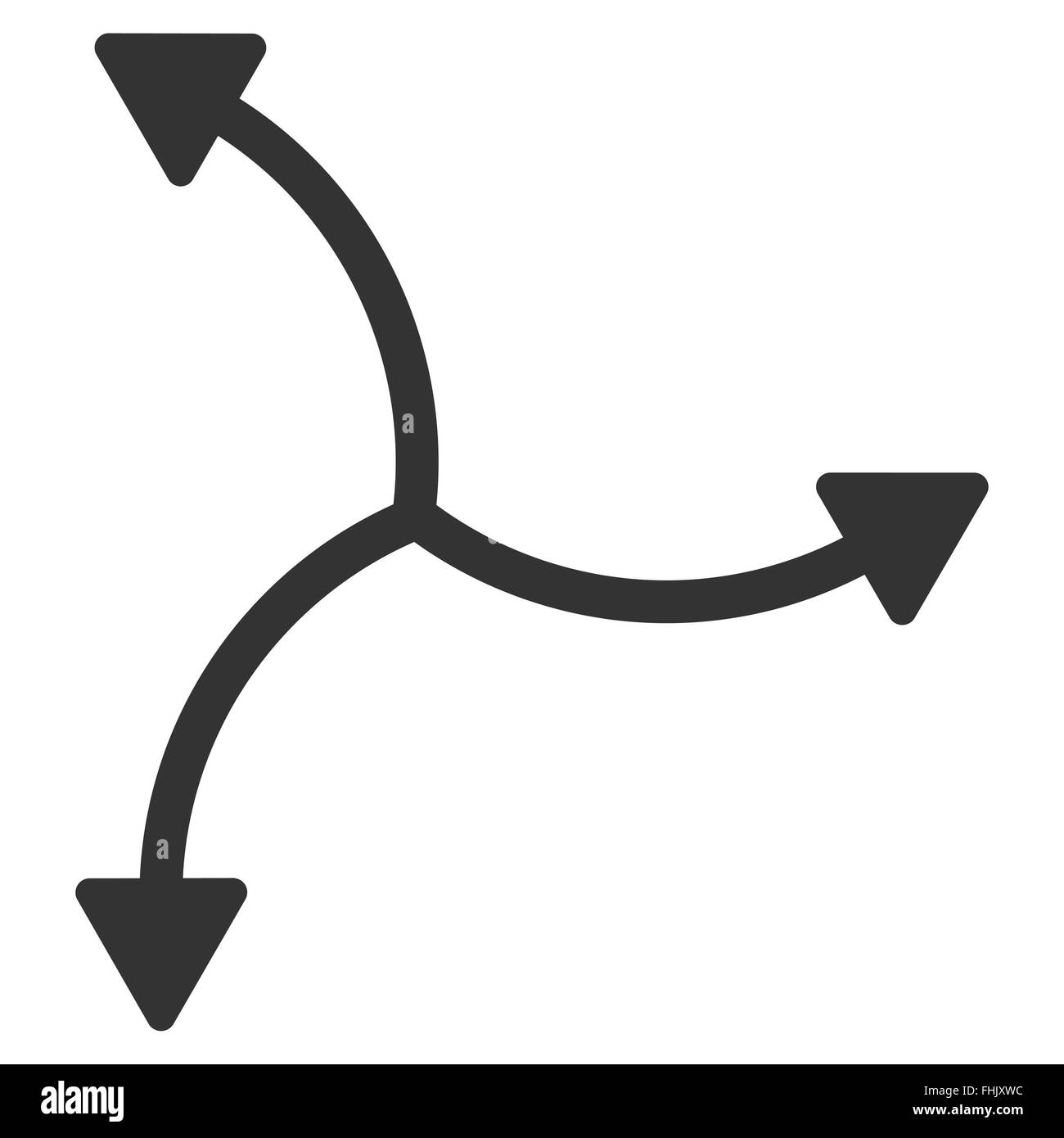 Swirl Arrows Icon Stock Photo - Alamy