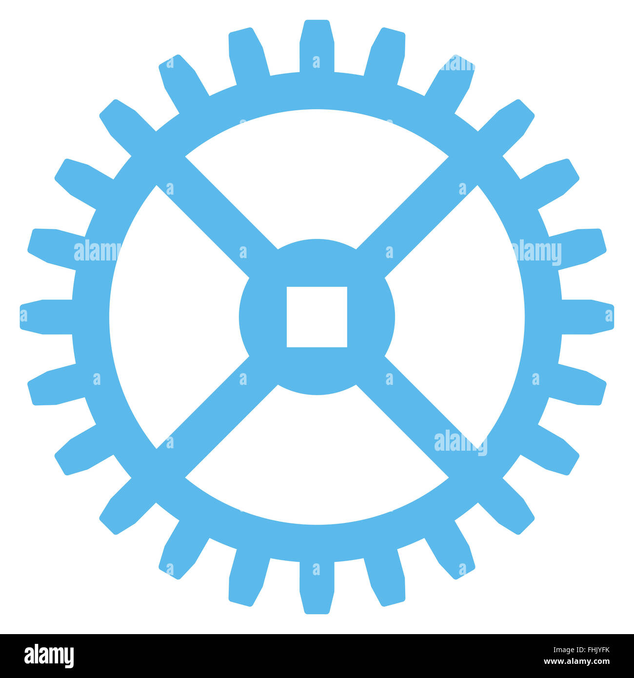Clock Gear Icon Stock Photo - Alamy