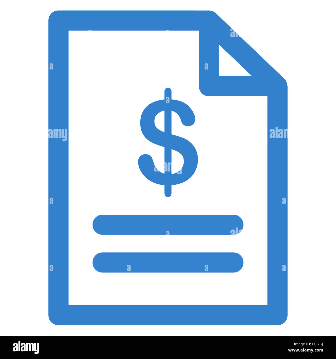 Invoice check list money dollar Cut Out Stock Images & Pictures - Alamy