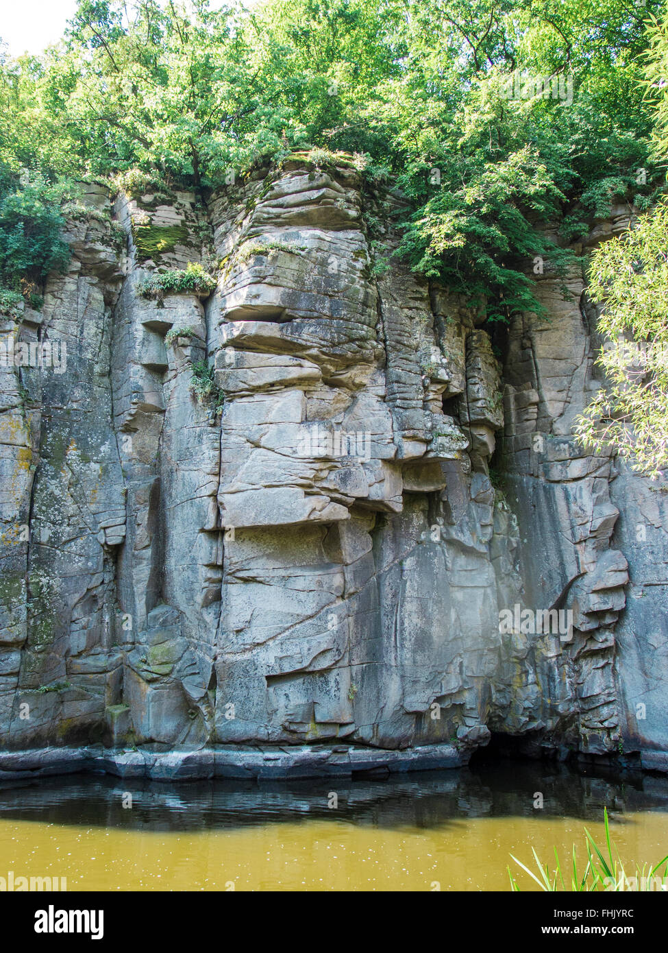 Buky canyon in the Cherkassy region, Ukraine. River Mountain Tikich ...