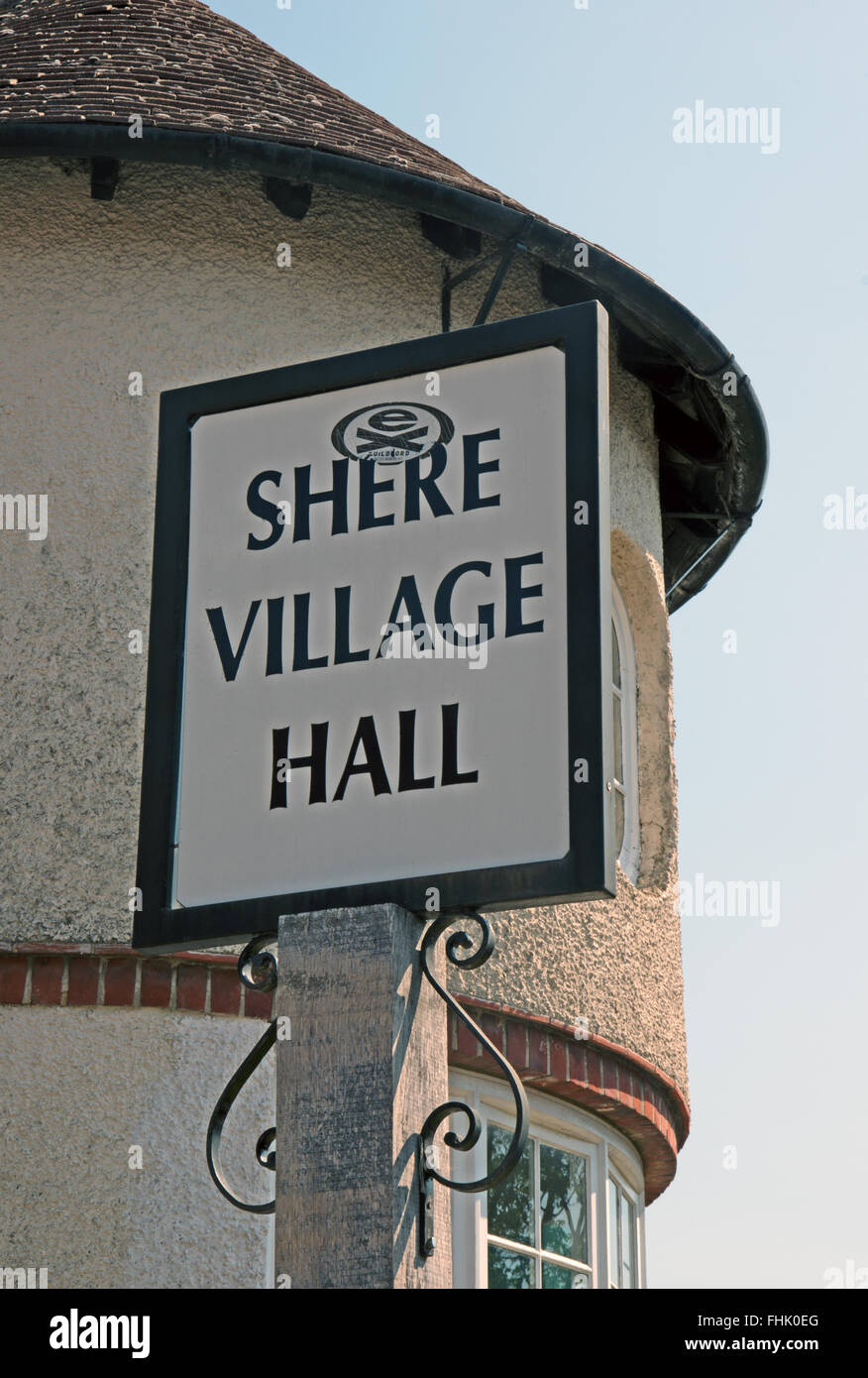 Shere village sign hi-res stock photography and images - Alamy