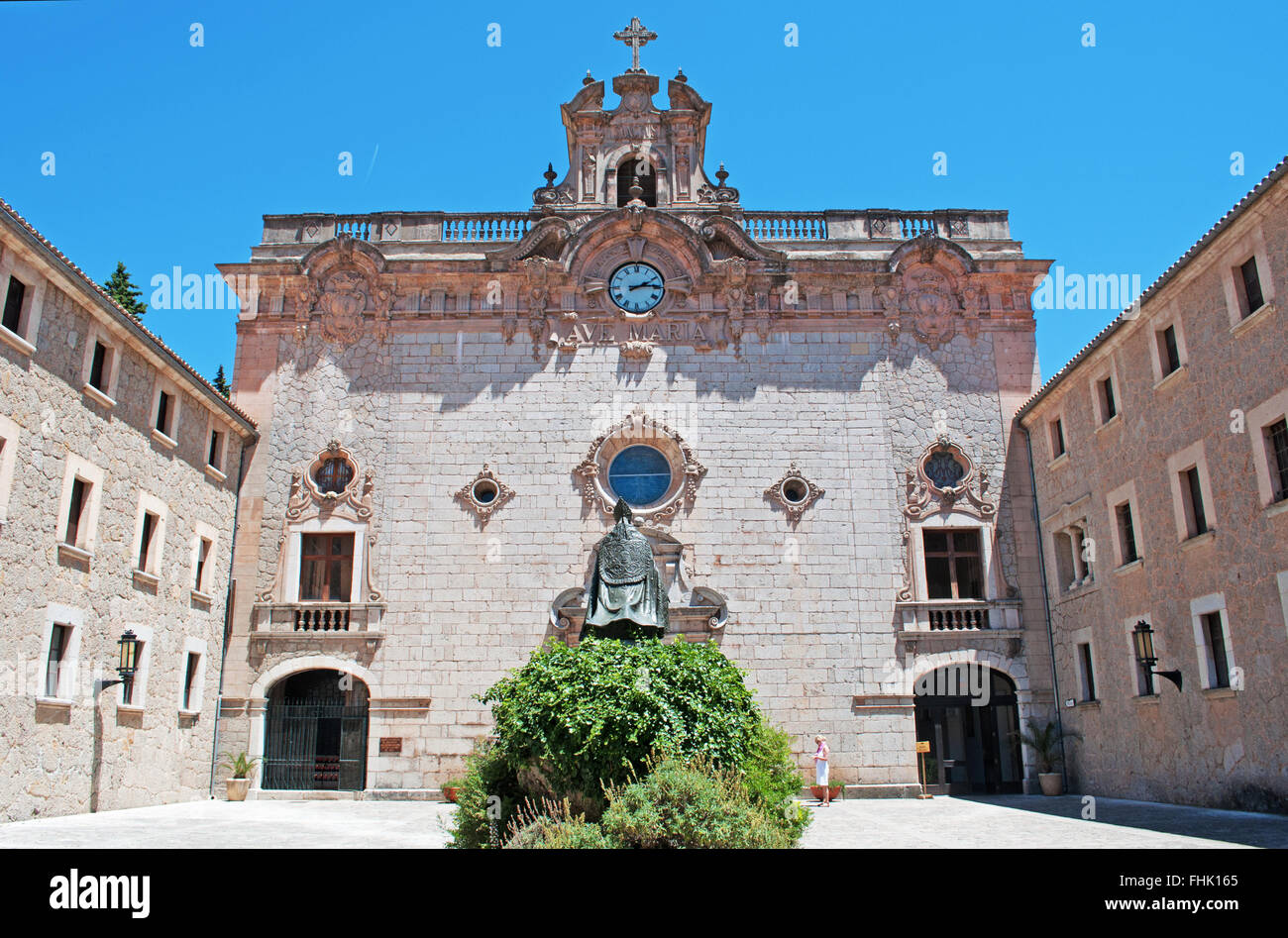 Mallorca, Balearic islands, Spain: the Lluc Sanctuary (Santuari de Lluc ...