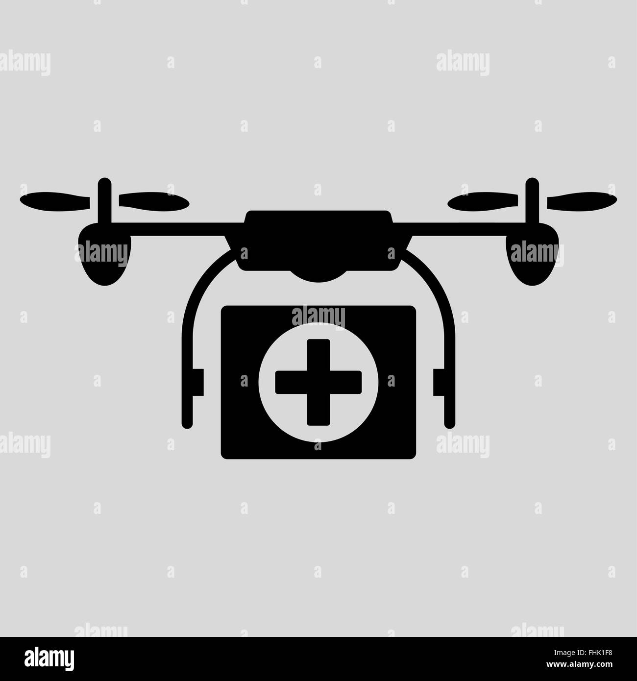 Medical Drone Icon Stock Photo - Alamy