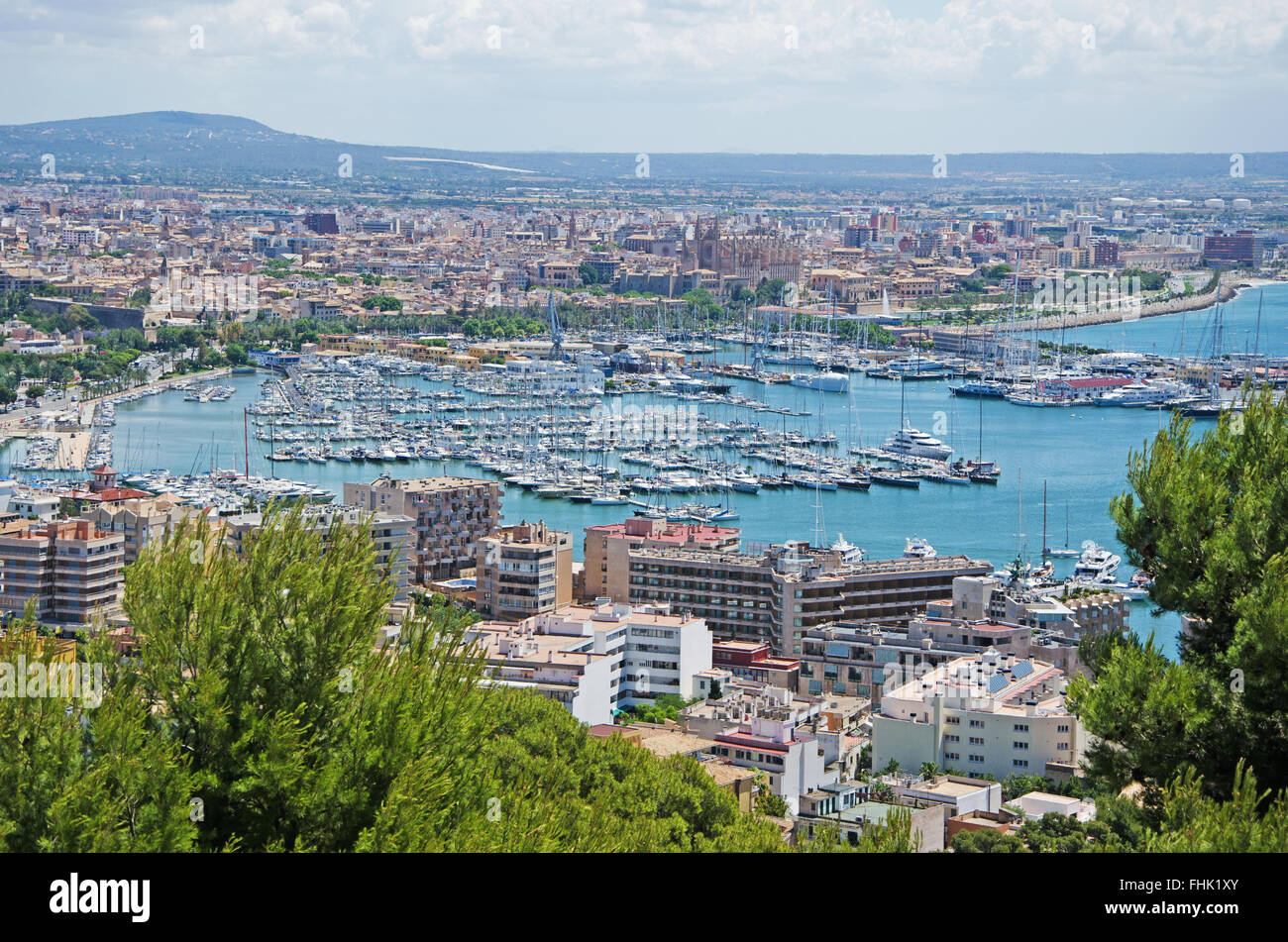 Mallorca, Balearic Islands, Spain: the skyline of the city of Palma de ...