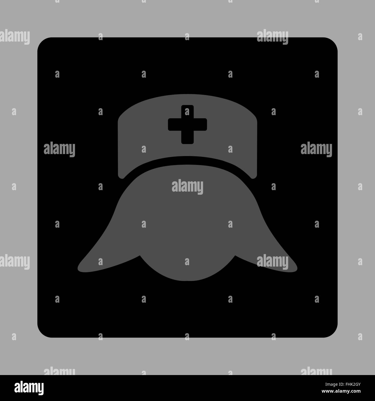 Hospital Nurse Head Flat Button Stock Photo - Alamy