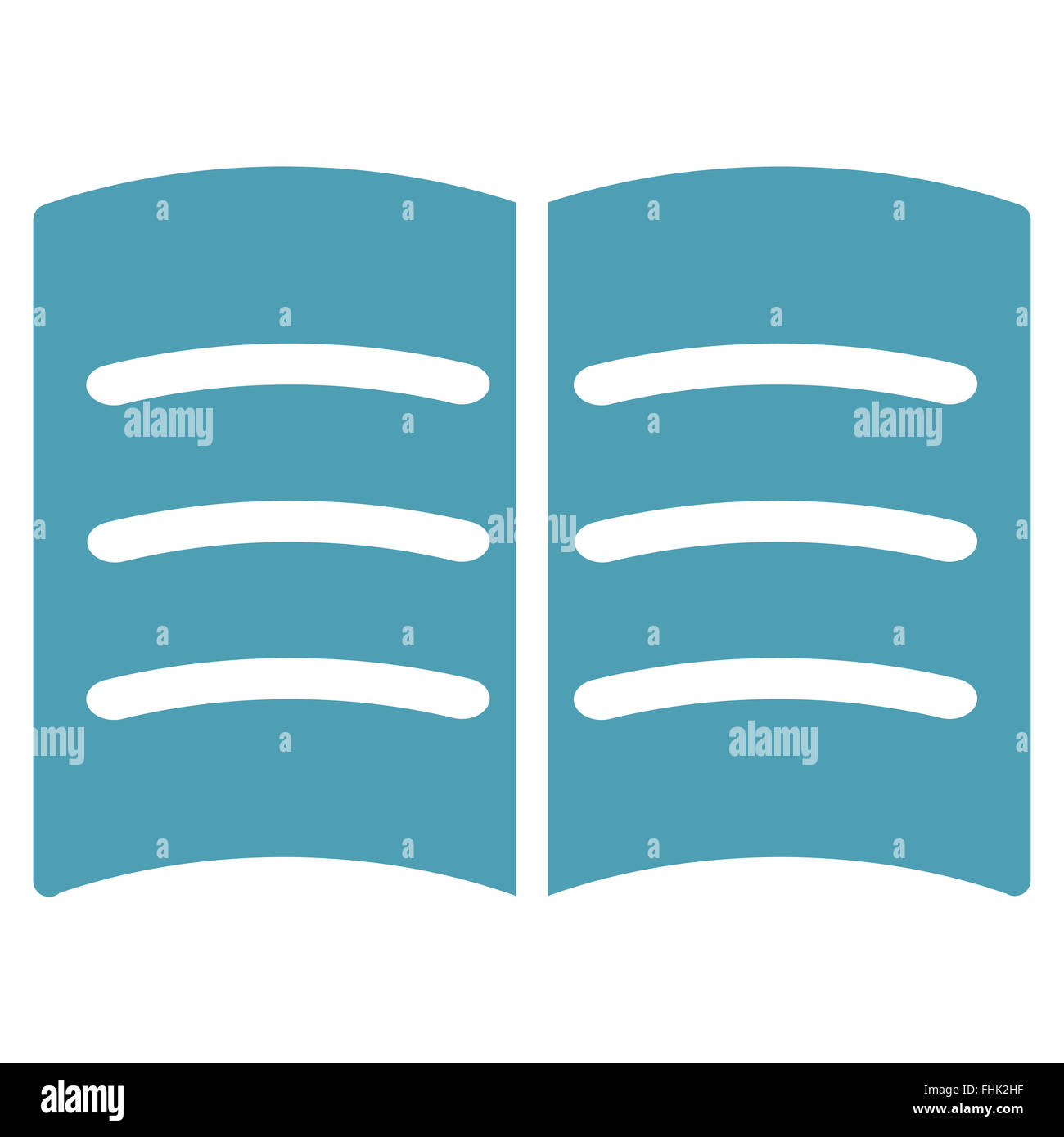 Open Book Flat Icon Stock Photo - Alamy