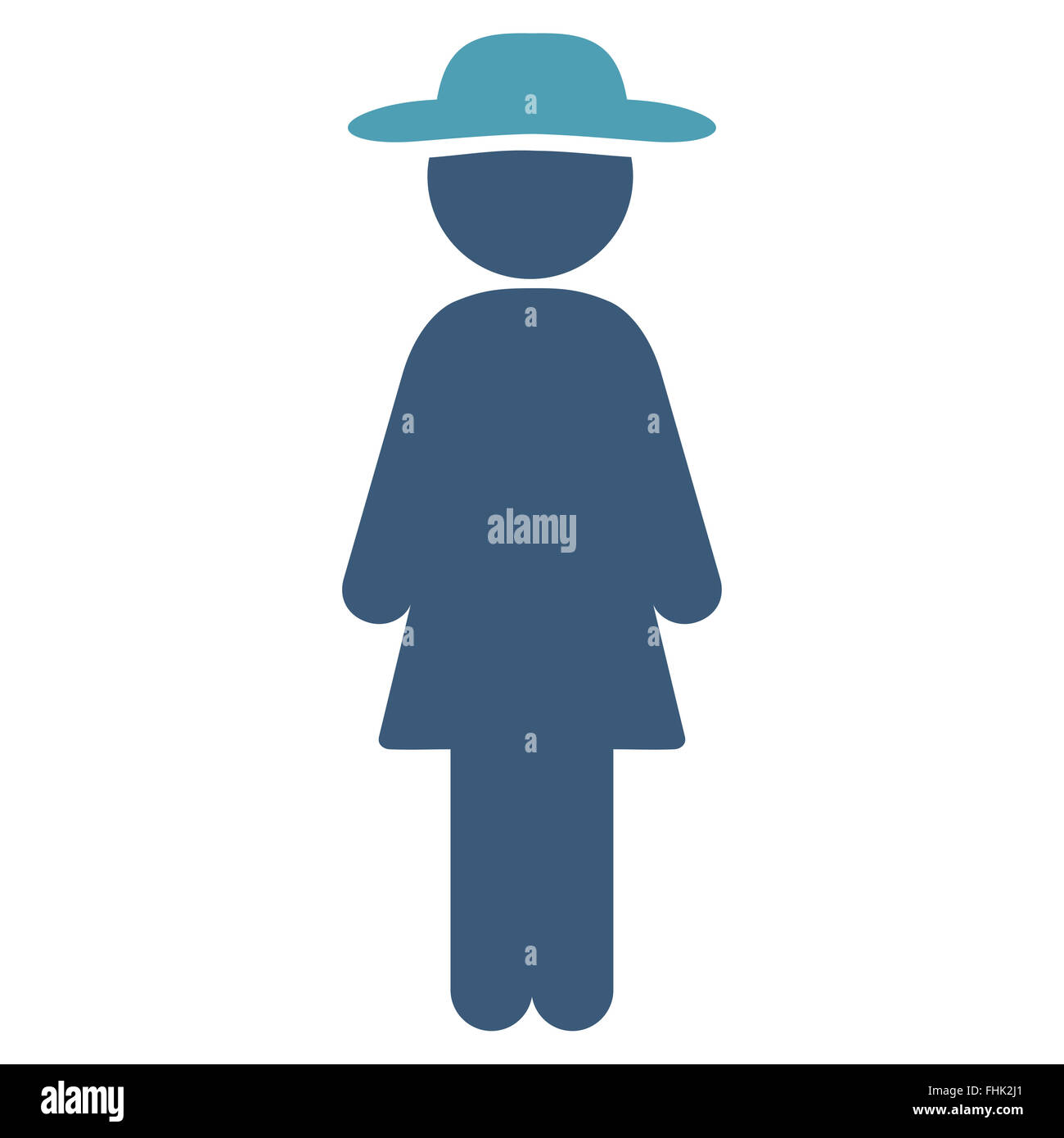 Standing Lady Icon Stock Photo - Alamy