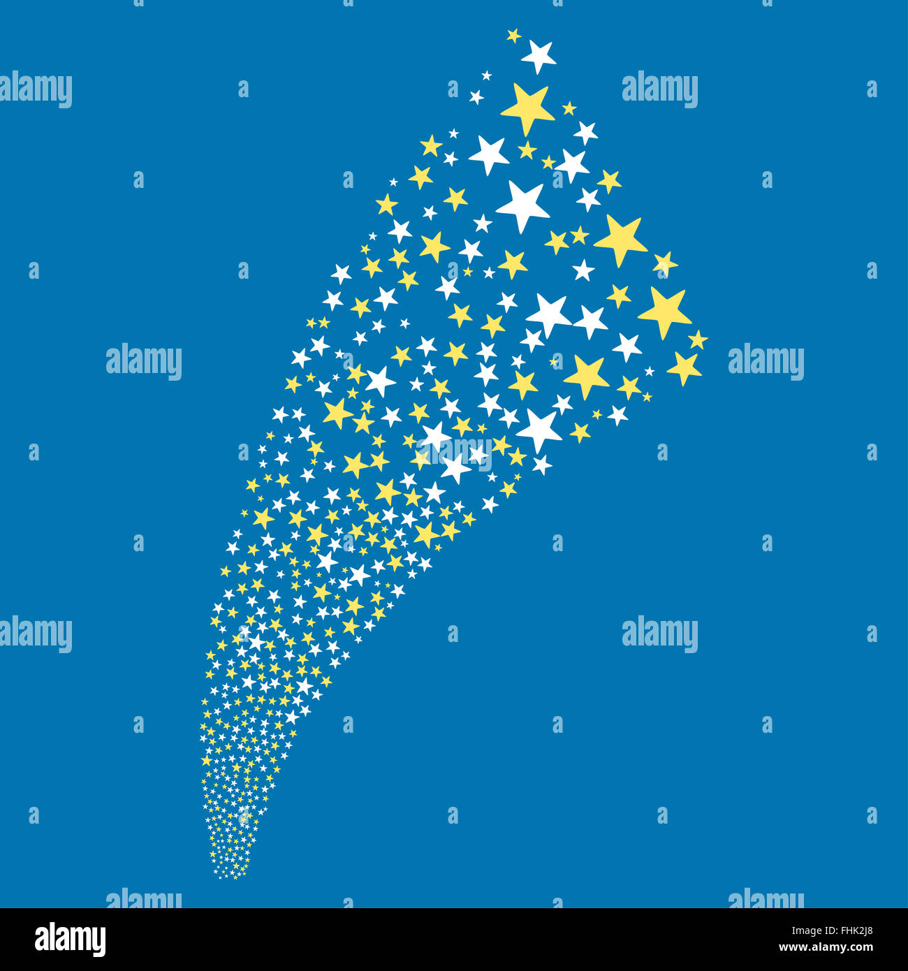 Pyrotechnic Star Salute Stream Stock Photo - Alamy