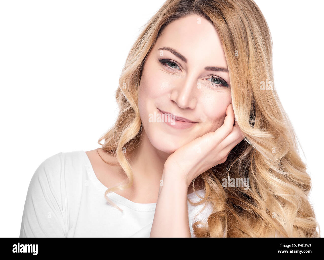 Attractive smiling woman Stock Photo - Alamy