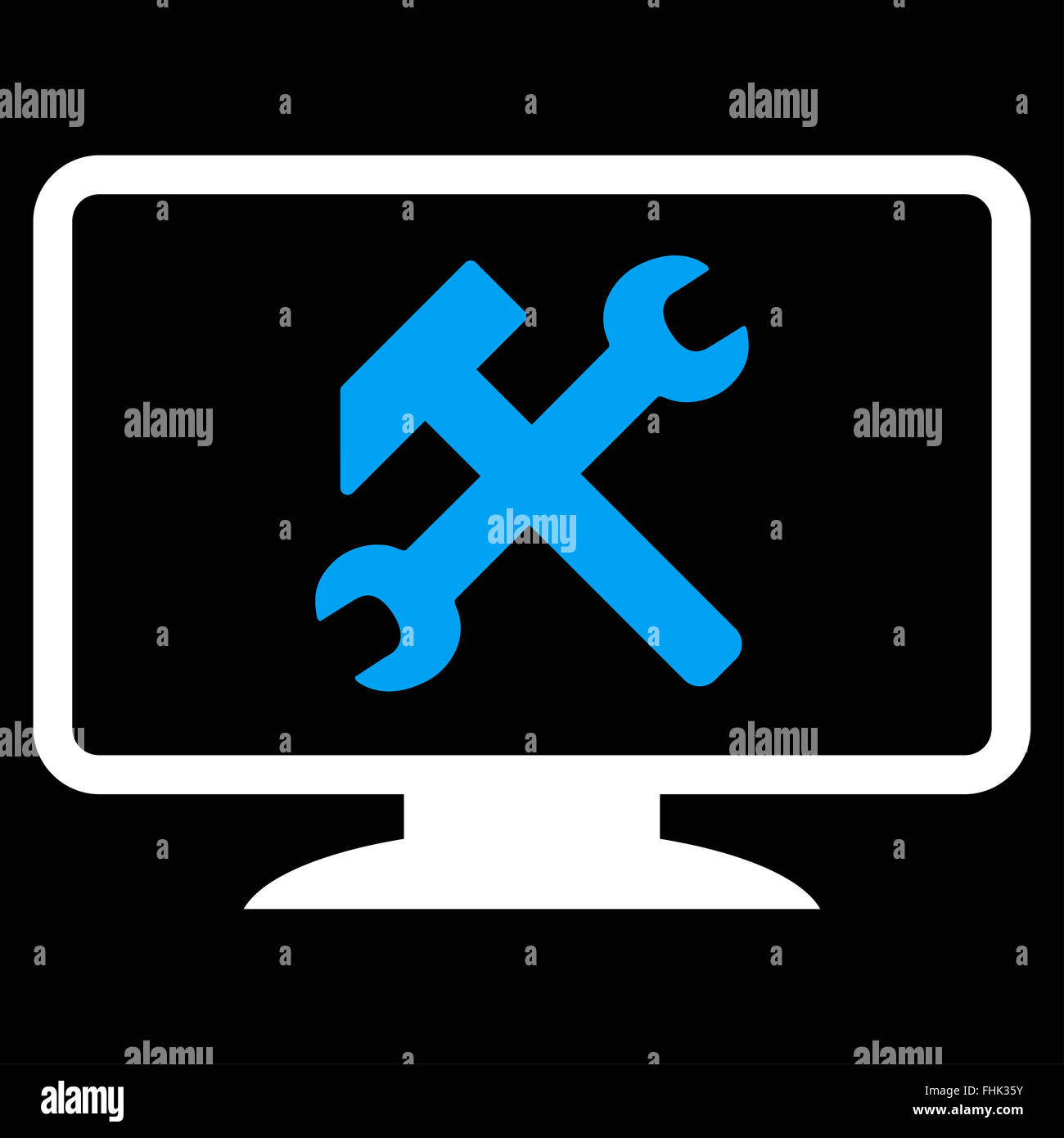 Desktop Settings Icon Stock Photo - Alamy