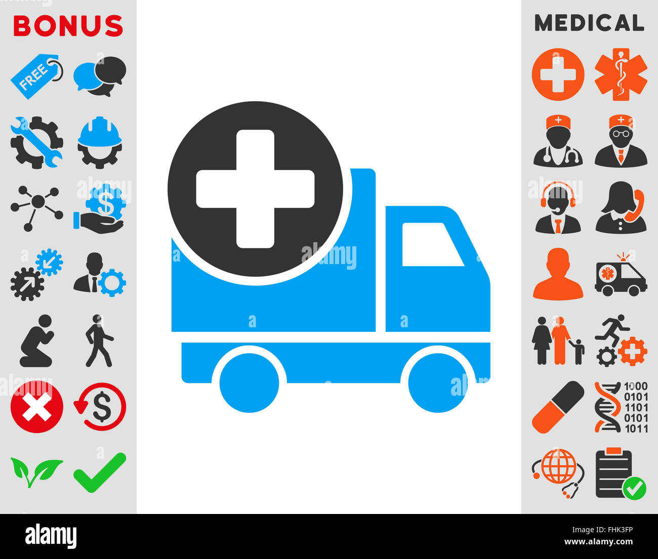 Medical Delivery Icon Stock Photo - Alamy