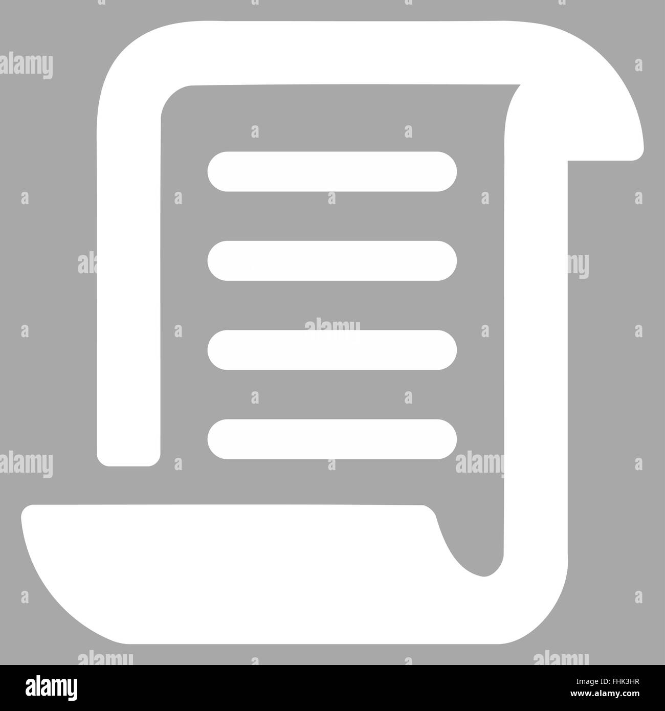 Paper Roll Icon Stock Photo - Alamy