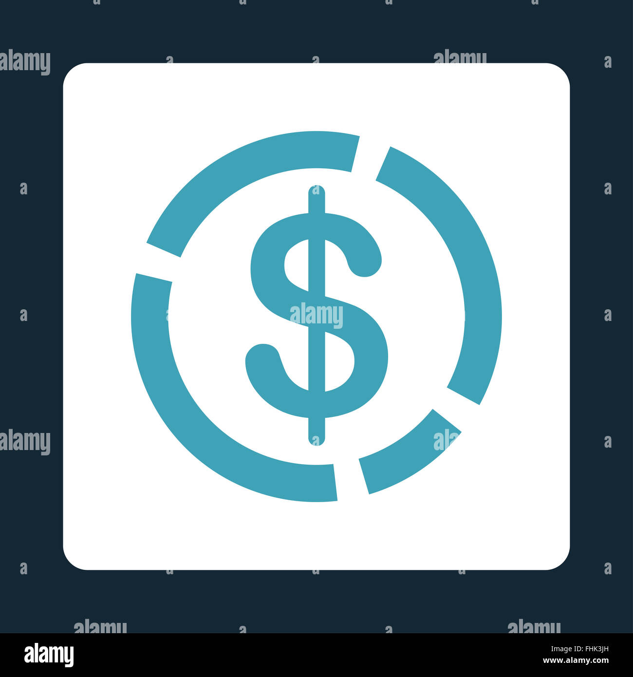 Dollar Diagram Icon Stock Photo - Alamy