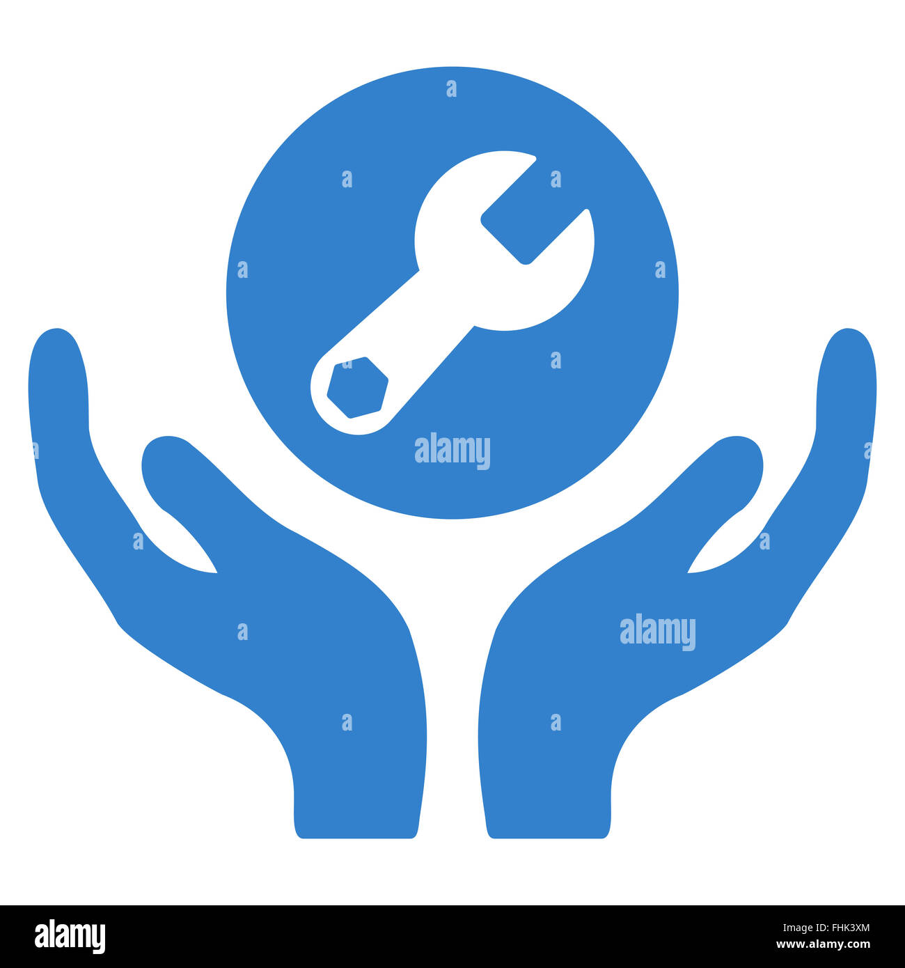 Maintenance Flat Icon Stock Photo - Alamy