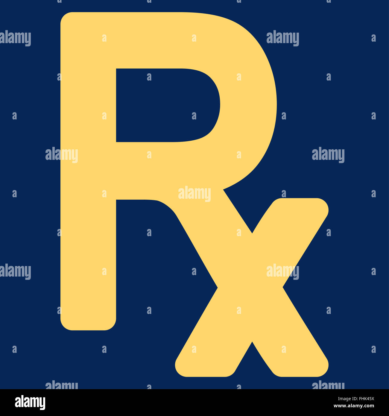 Prescription Symbol Flat Icon Stock Photo - Alamy
