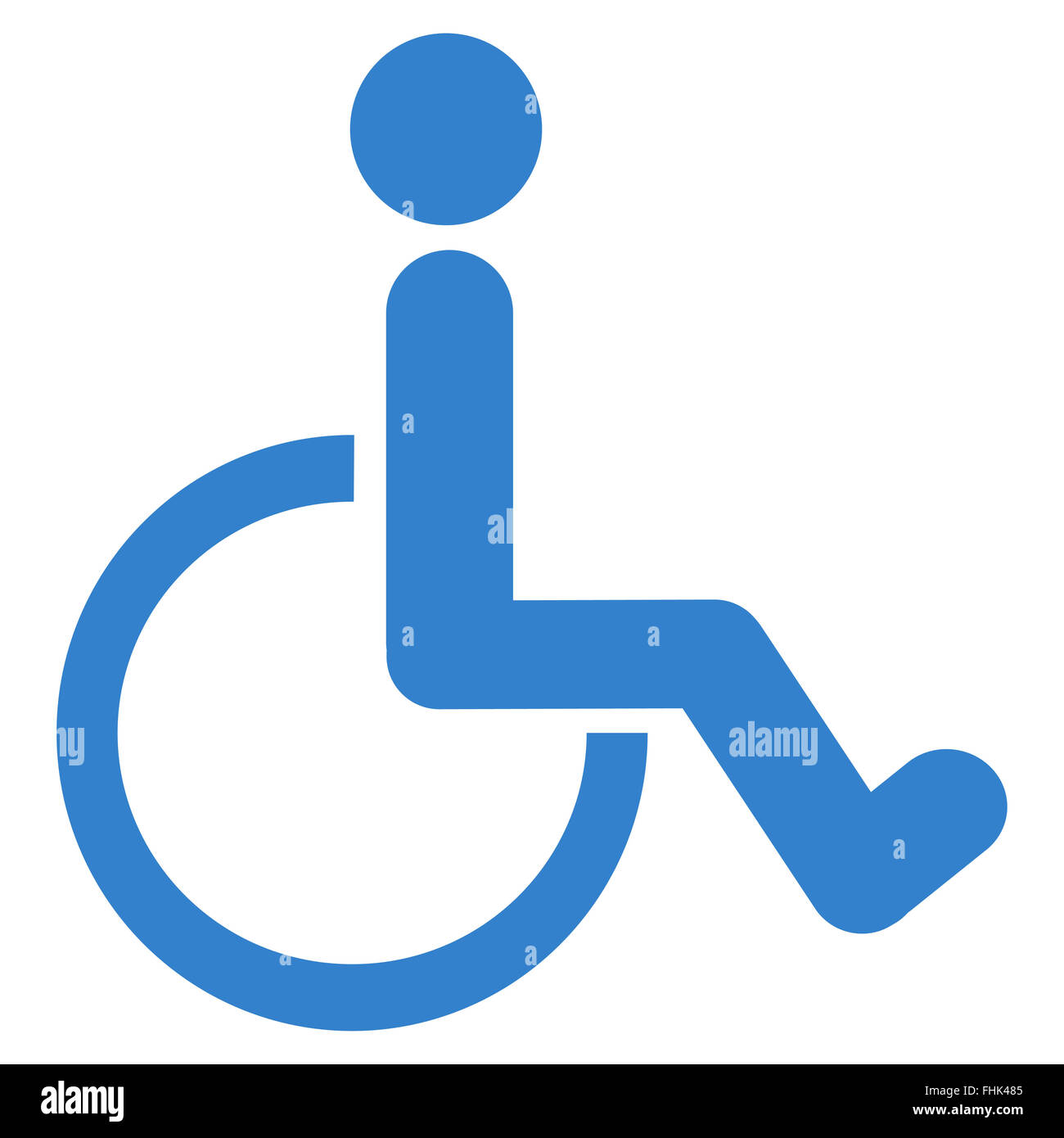 Disabled Person Icon Stock Photo - Alamy