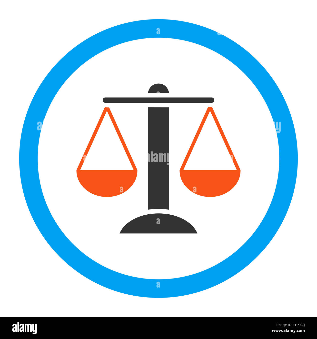 Scales Rounded Vector Icon Stock Photo - Alamy