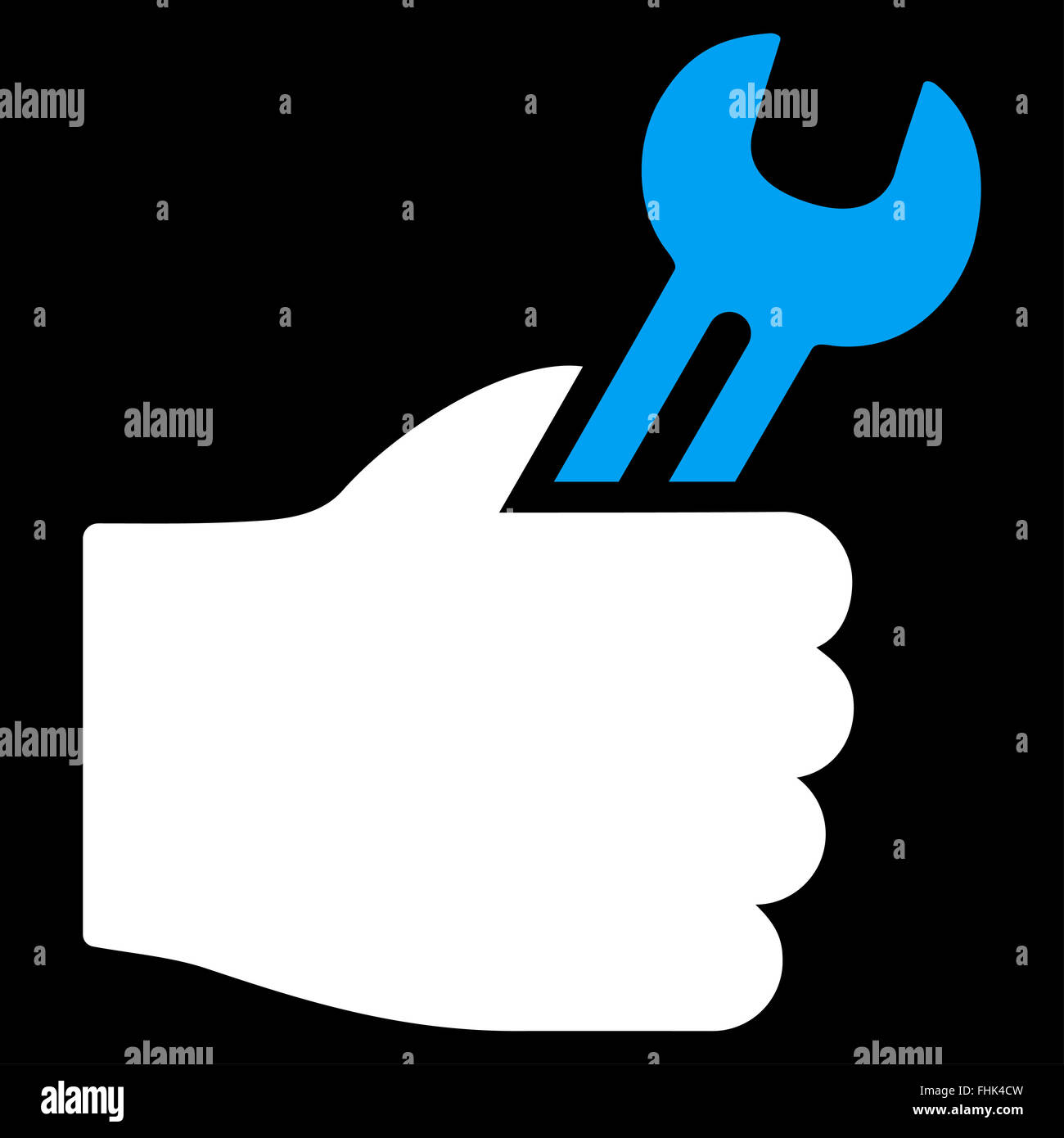 Service Hand Icon Stock Photo - Alamy